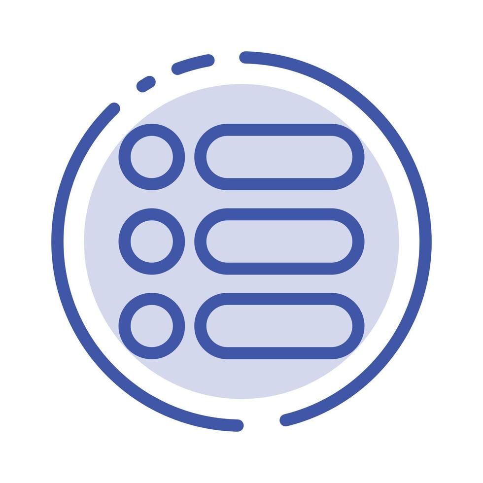 List Task Text Write Blue Dotted Line Line Icon 13281069 Vector Art At Vecteezy