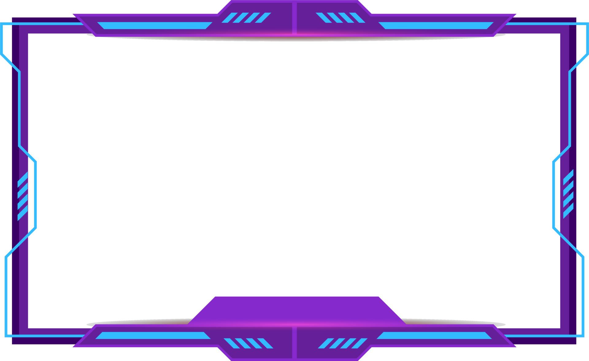 Online game streaming overlay PNG for live gamers. Modern offline ...