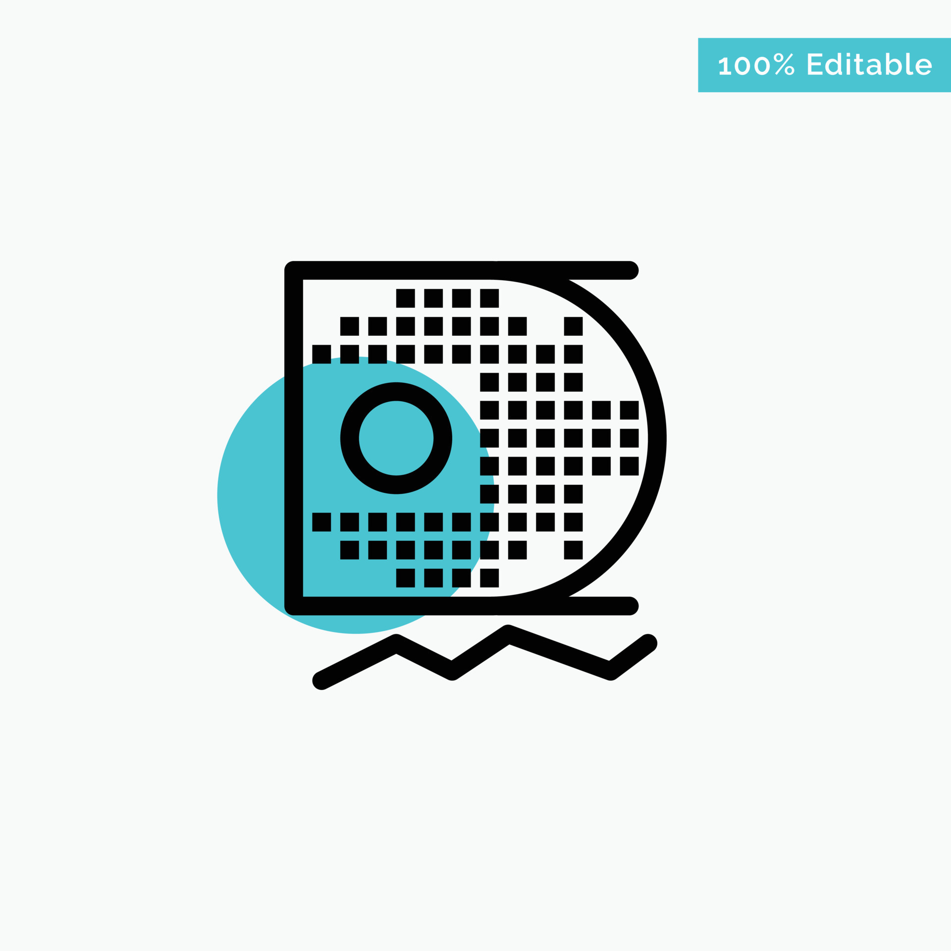 Data Science Data Science Mining turquoise highlight circle point ...