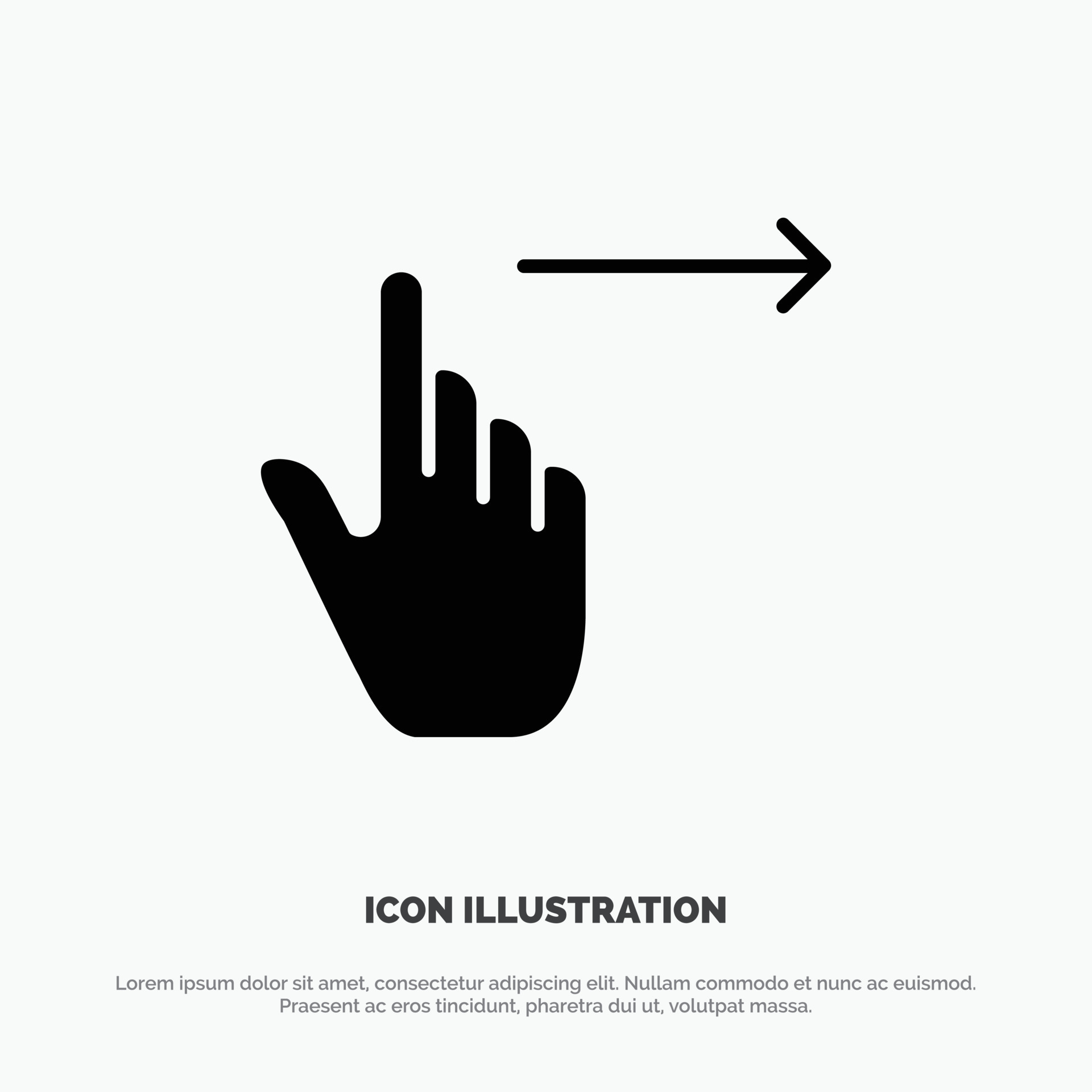 Finger Gestures Right Slide Swipe solid Glyph Icon vector 13288583 ... Finger Gestures Right Slide Swipe solid Glyph Icon vector 13288583 ...