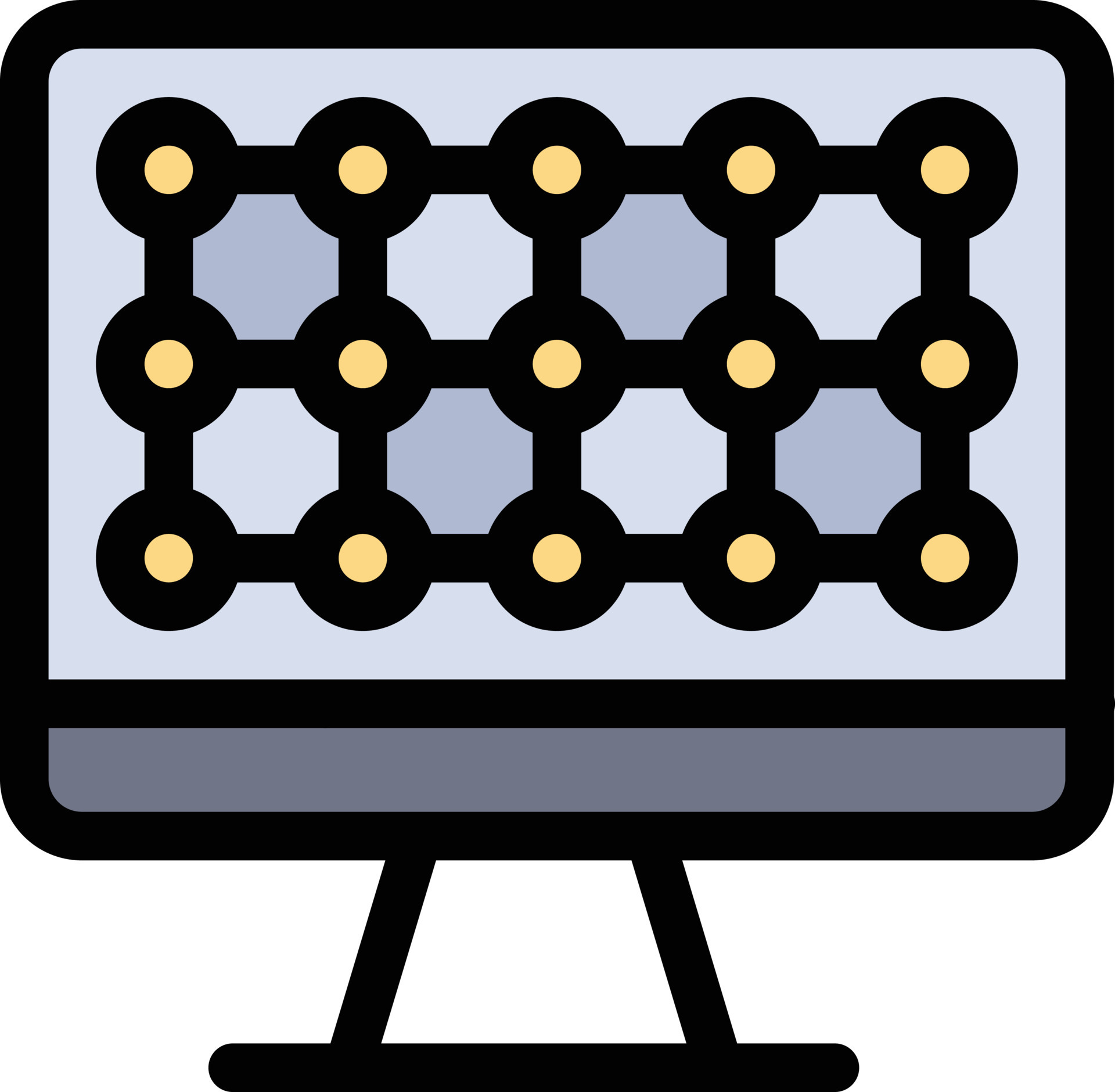 Computer Technology Hardware Flat Color Icon Vector Icon Banner Template 13289405 Vector Art At