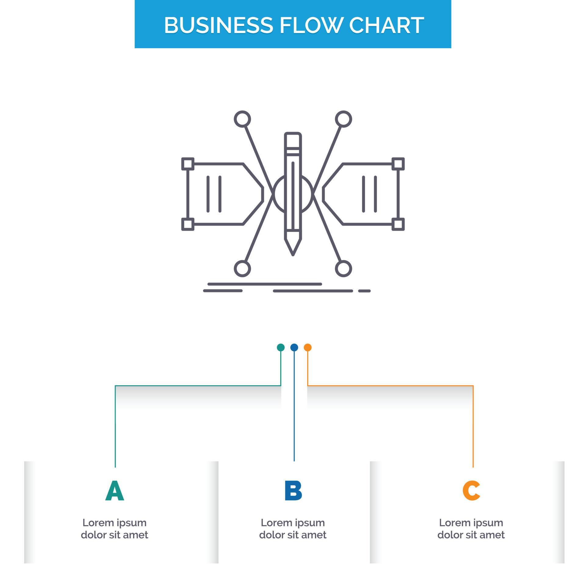 Architect. constructing. grid. sketch. structure Business Flow Chart ...