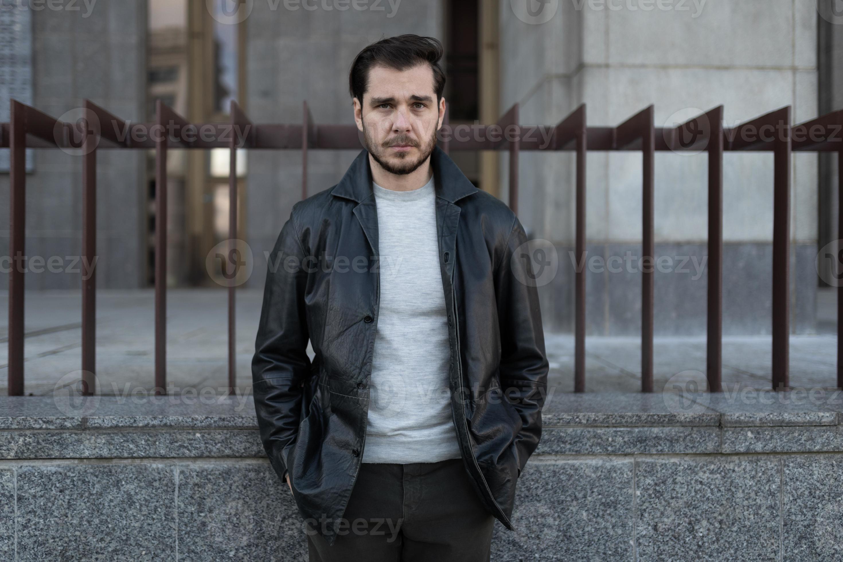 a man at the moment of apathy and loss of interest in what is happening ...