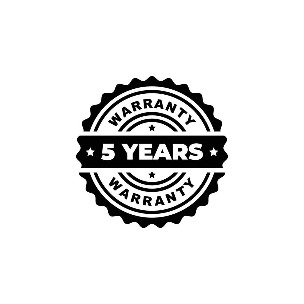 Five years warranty stamp label vector 13291844 Vector Art at Vecteezy Five years warranty stamp label vector 13291844 Vector Art at Vecteezy