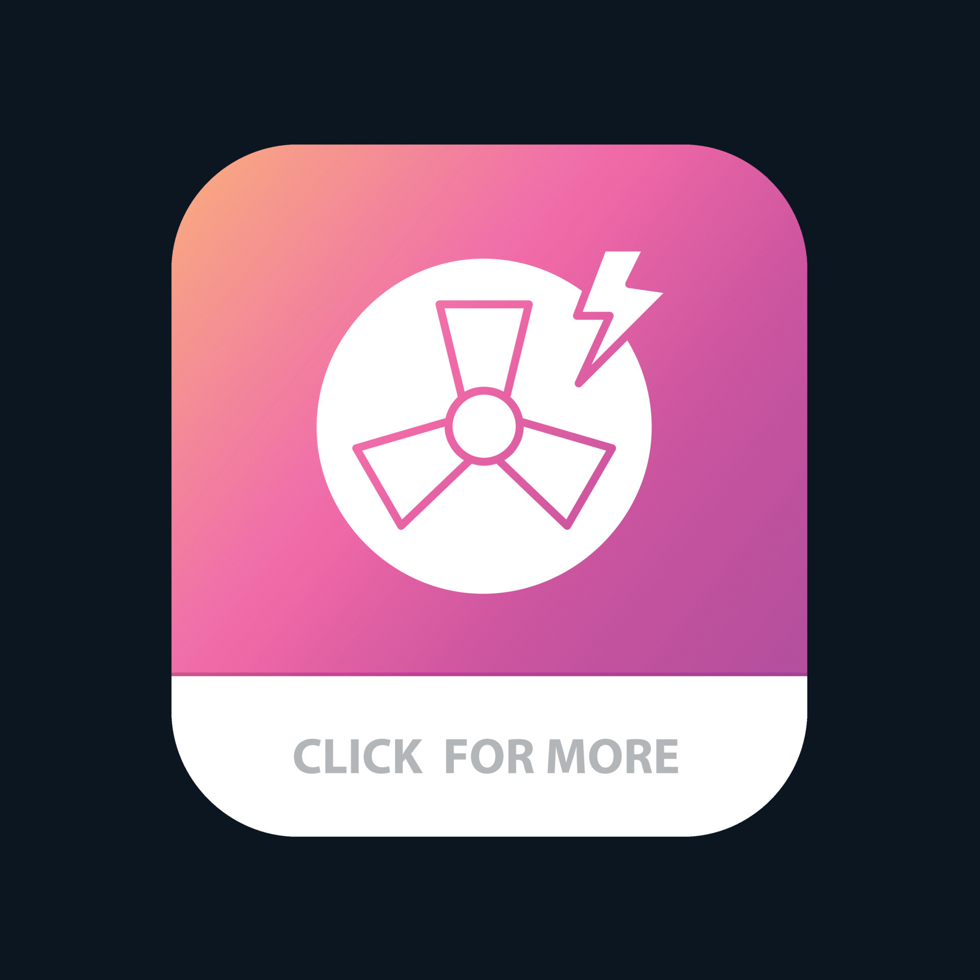 Fan Power Energy Factory Mobile App Button Android And Ios Glyph Version 13293243 Vector Art At