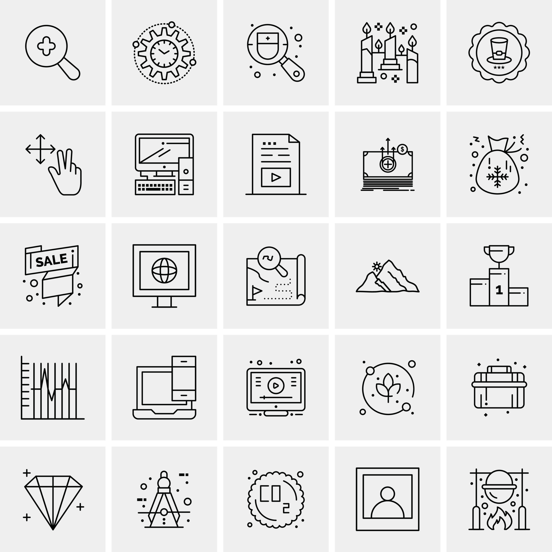 Application Message Mobile Apps Poniter Solid Icon Infographics 5 Steps