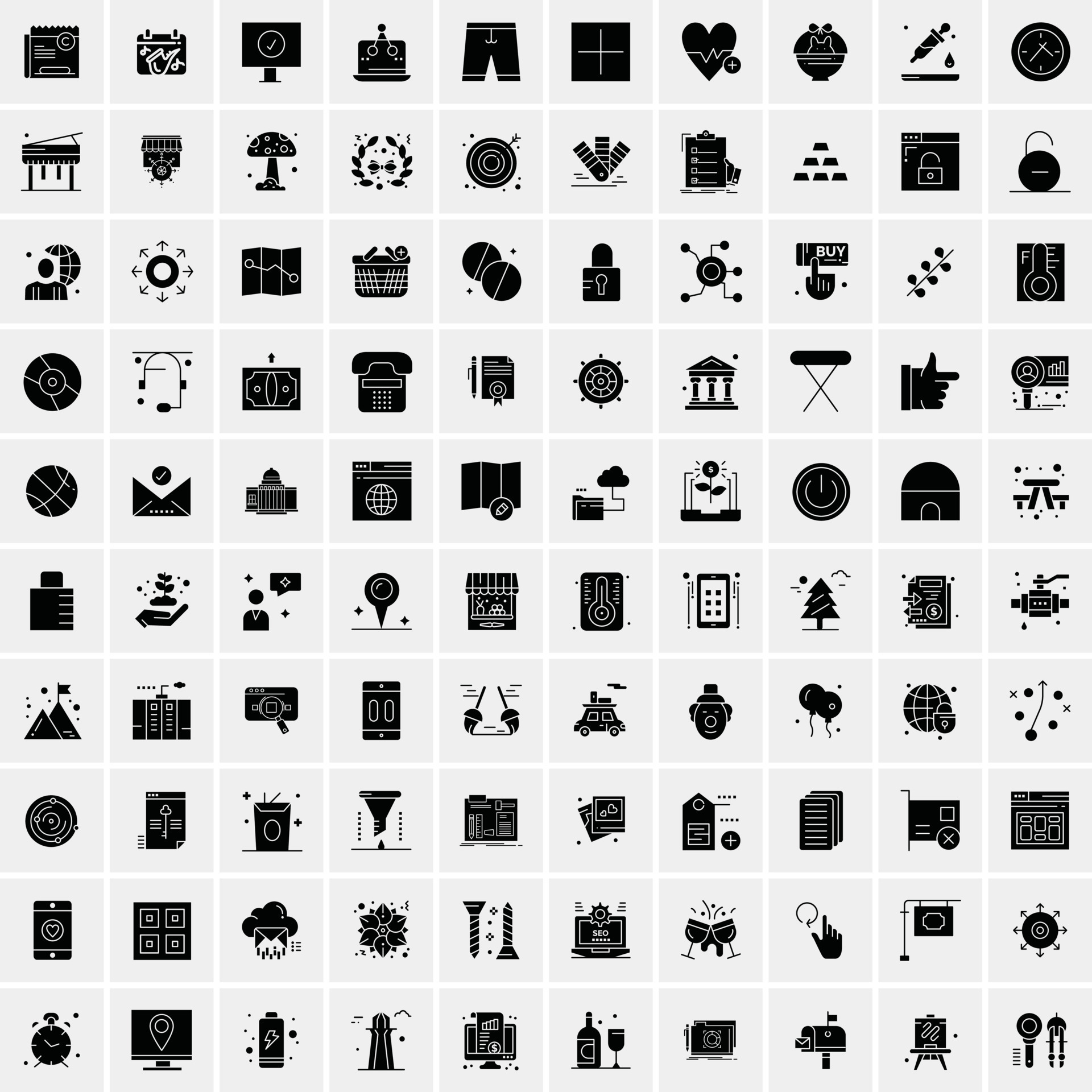 Set Of 100 Universal Solid Icons 13295853 Vector Art At Vecteezy set-of-100-universal-solid-icons-13295853-vector-art-at-vecteezy