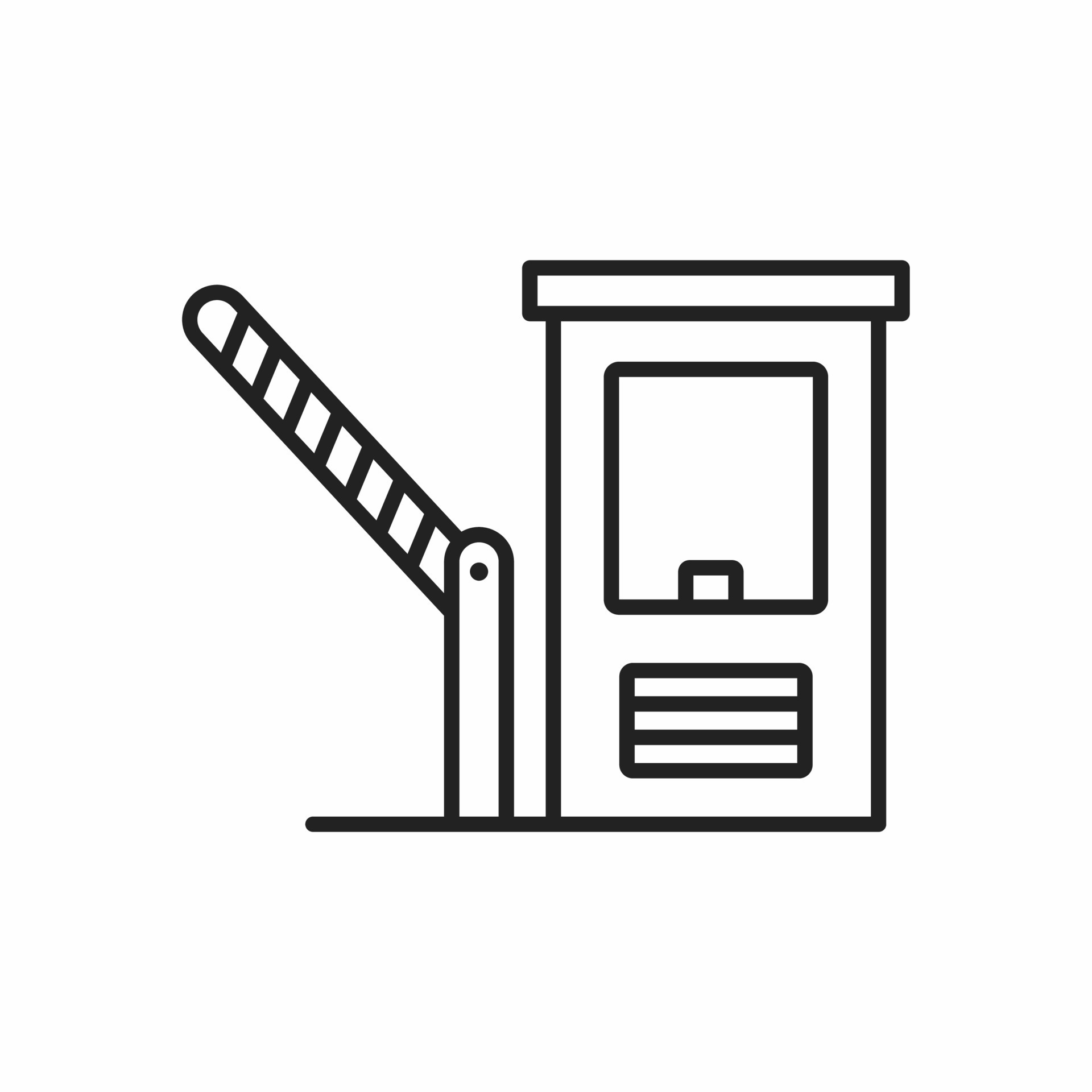 Toll Plaza Icon Barrier Outline Style Icon 13296442 Vector Art At Vecteezy