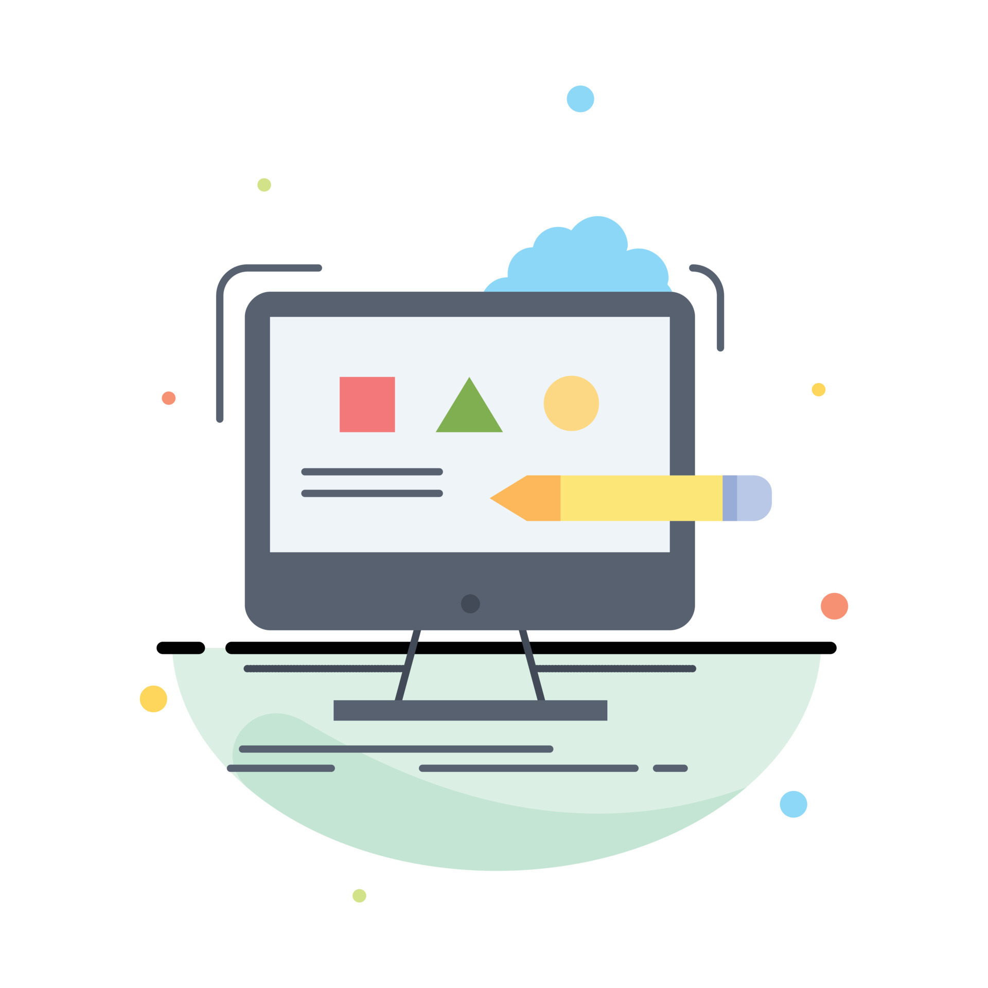 Art computer design digital studio Flat Color Icon Vector 13296505 ... Art computer design digital studio Flat Color Icon Vector 13296505 ...