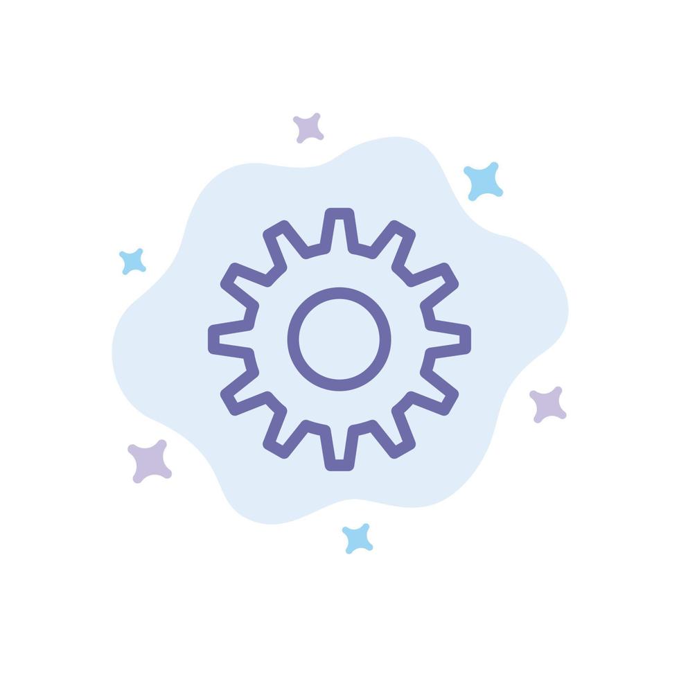 Cogs Gear Setting Blue Icon On Abstract Cloud Background 13296573