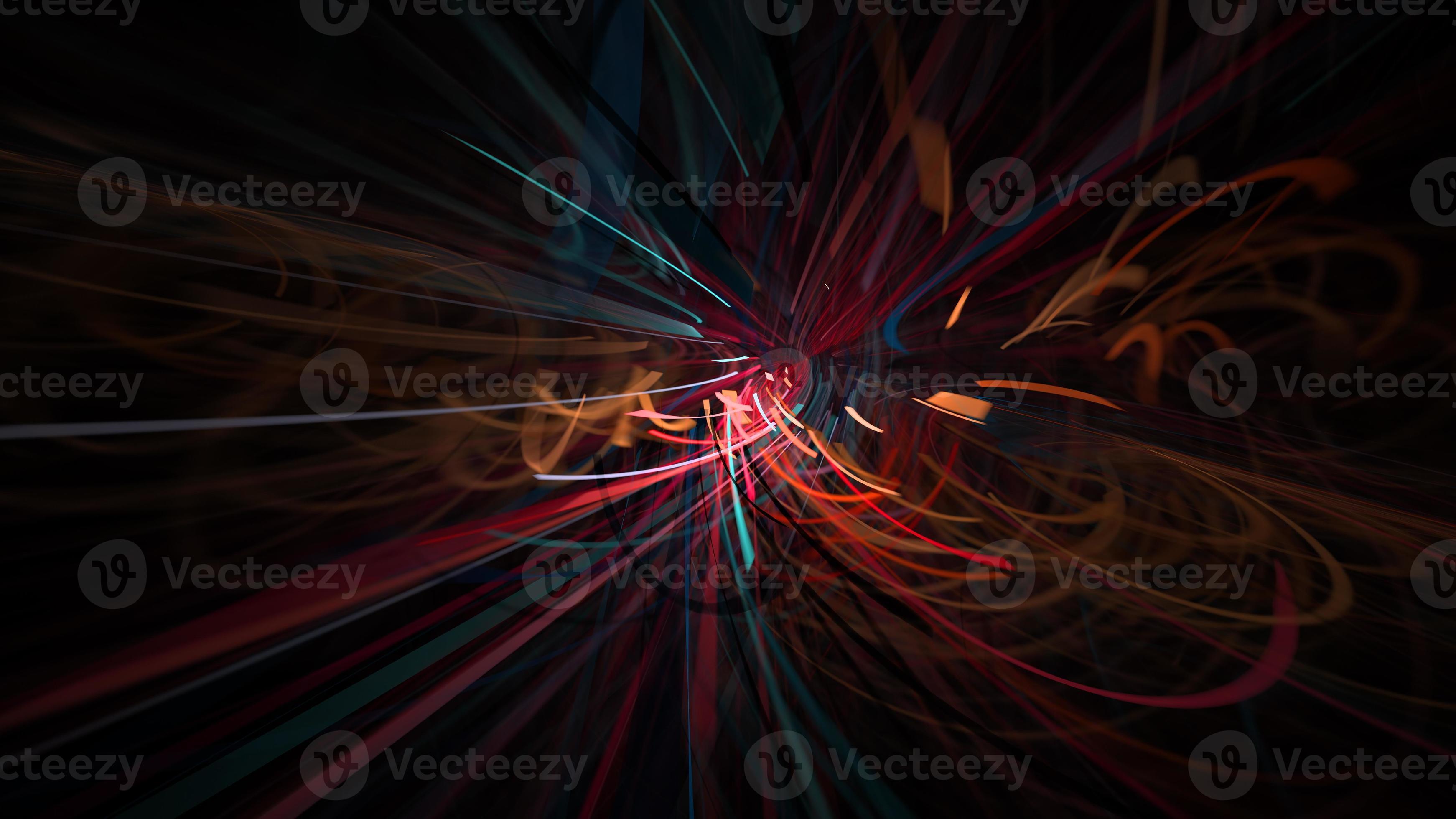 Digital Abstract Background Cloud Technologies Big Data Computing Glowing Elements 3d