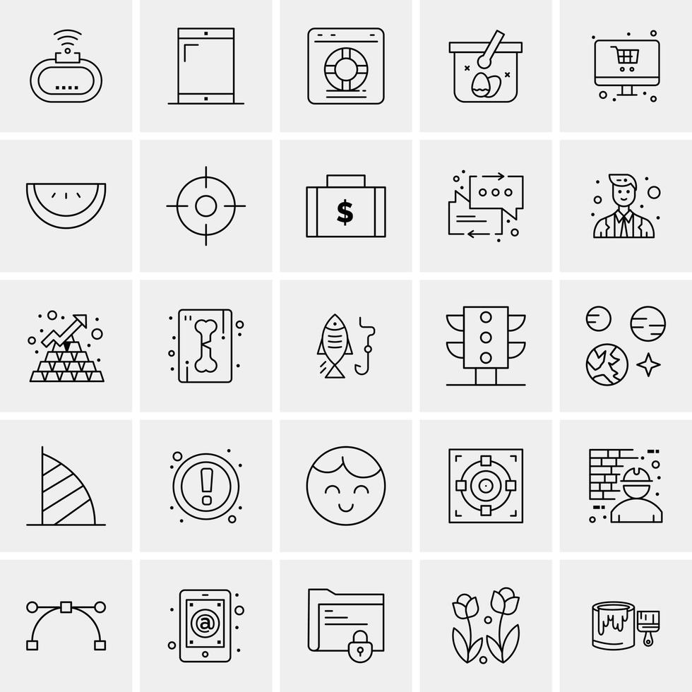 Set Of 100 Universal Modern Thin Line Icons For Mobile And Web Mix