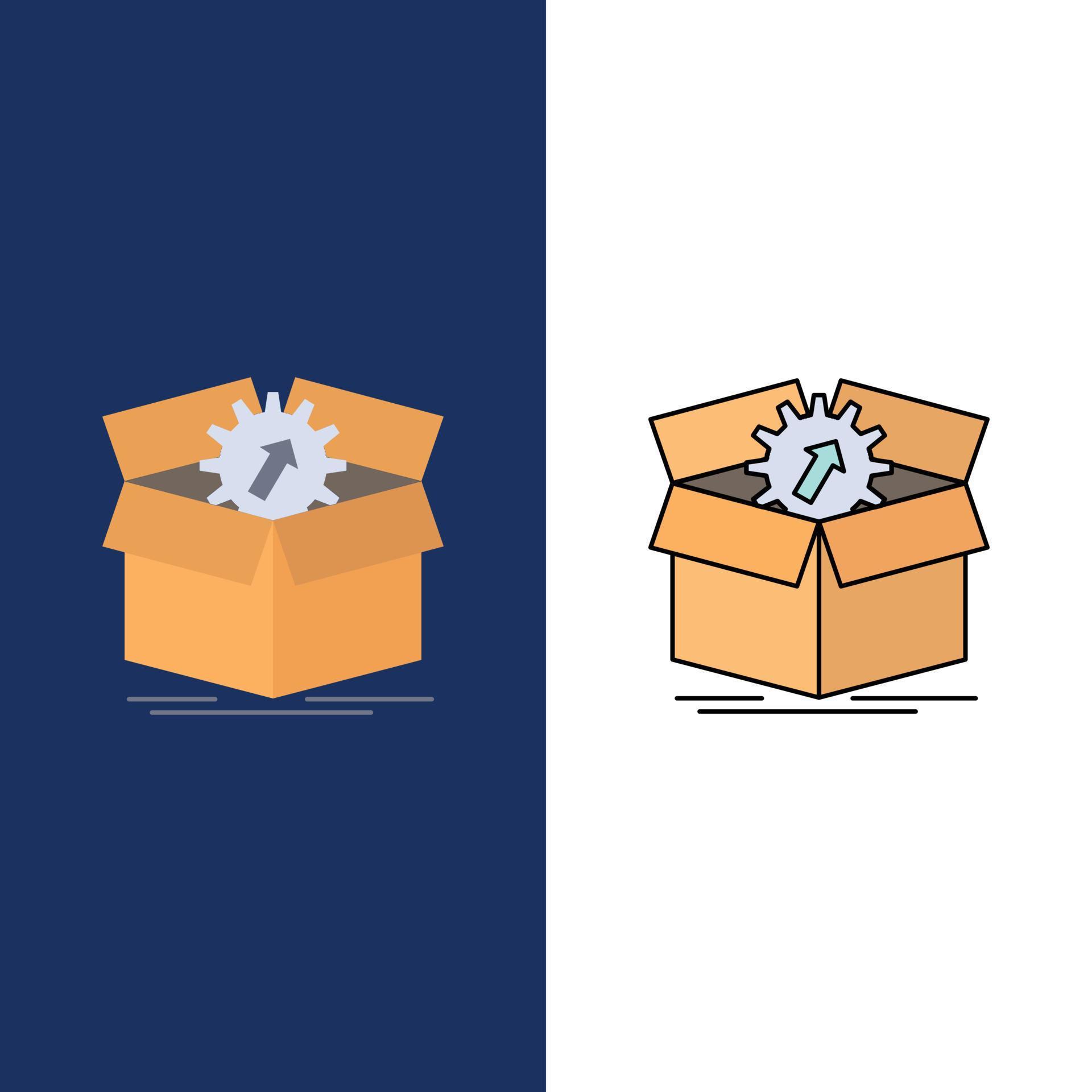 Upload Performance Productivity Progress Work Flat Color Icon Vector