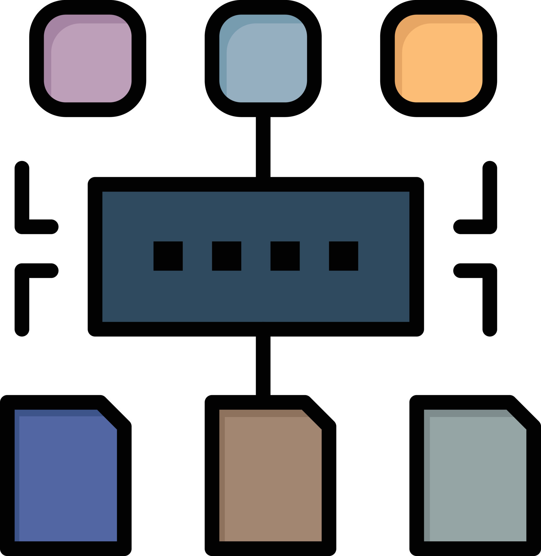 Algorithm Program User Document Flat Color Icon Vector Icon Banner Template 13298976 Vector Art