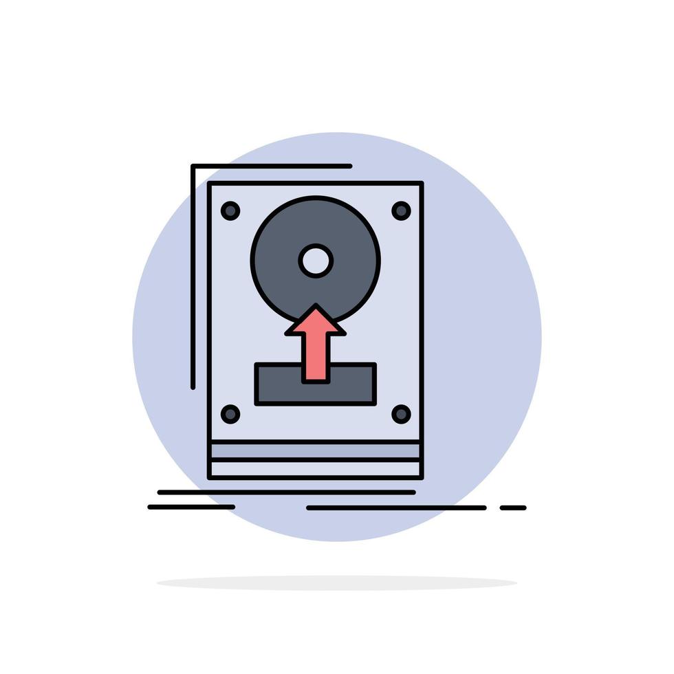 install drive hdd save upload Flat Color Icon Vector 13300510 Vector Art at Vecteezy