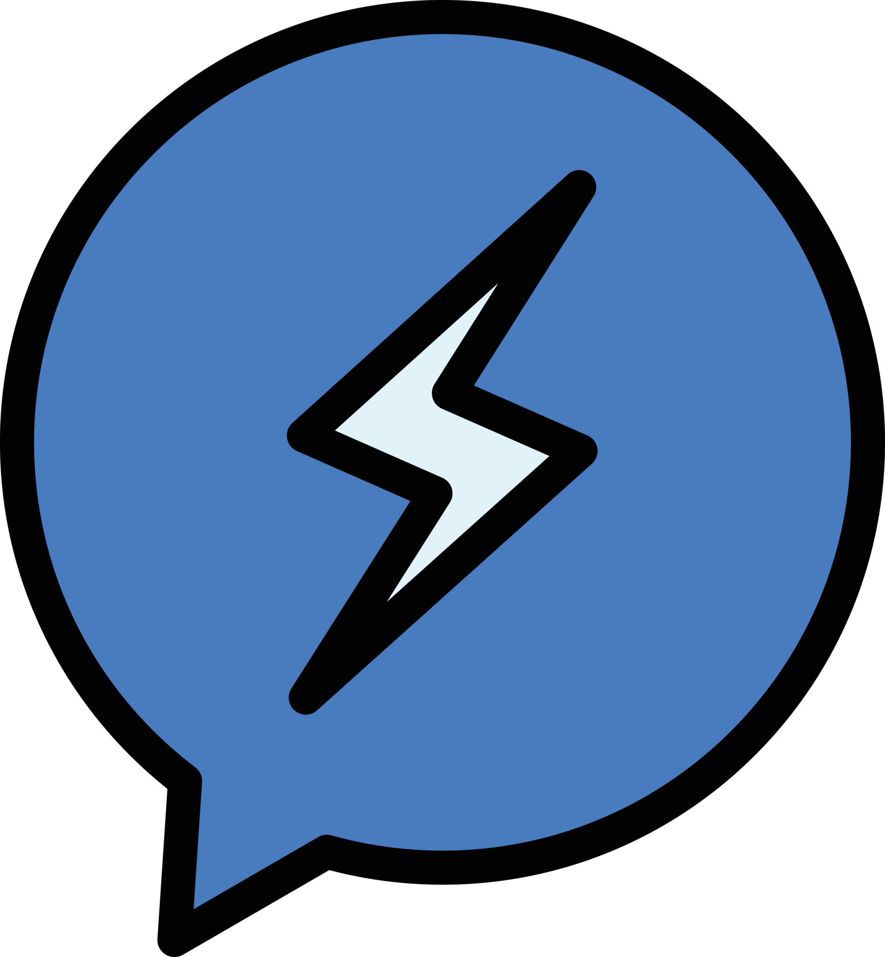 Chat Sms Chatting Power Flat Color Icon Vector Icon Banner Template 13302421 Vector Art At Vecteezy