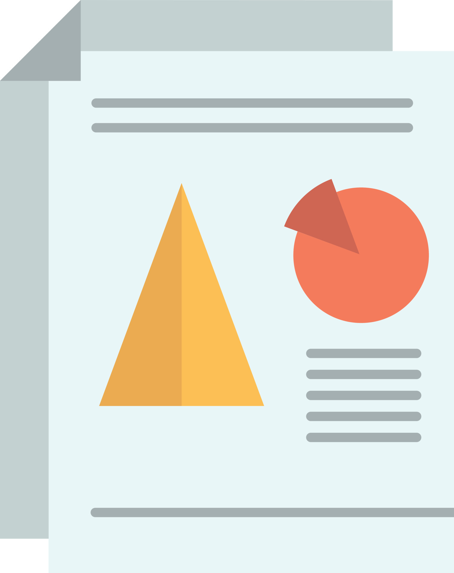 Report Presentation Pie Chart Business Flat Color Icon Vector icon ... Report Presentation Pie Chart Business Flat Color Icon Vector icon ...