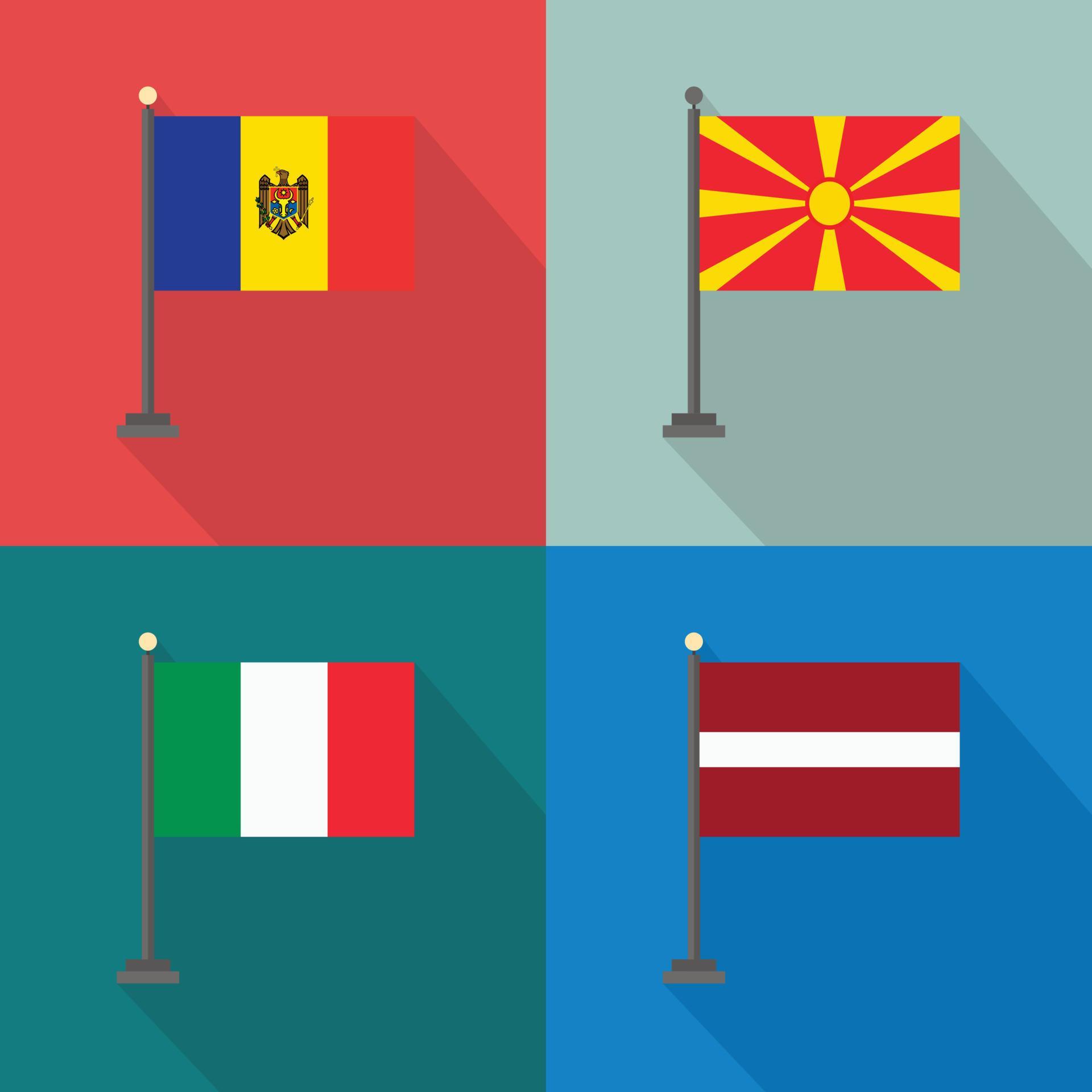 World country flags design vector 13305138 Vector Art at Vecteezy