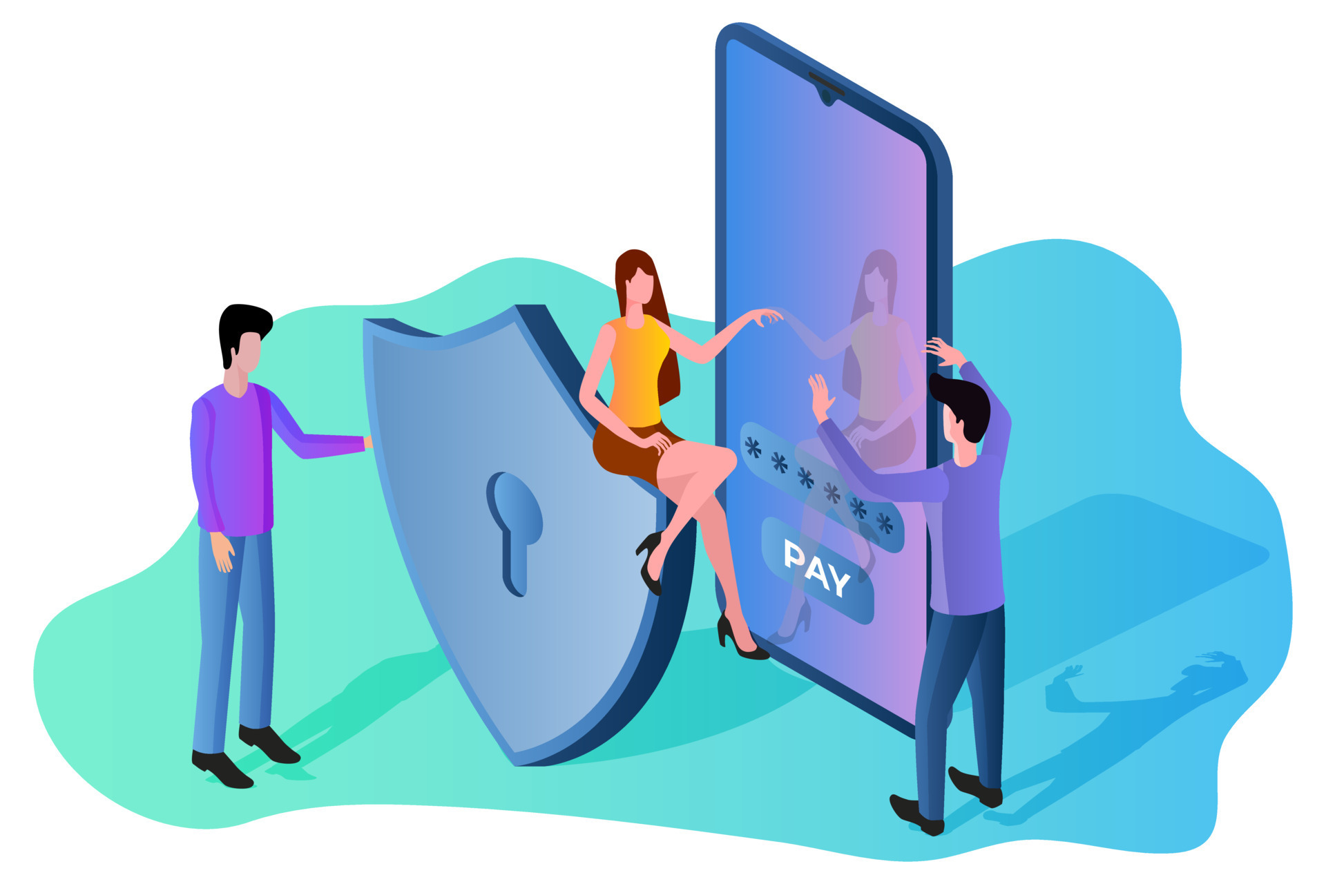 Online Securityisometric Image Of The Information Technology Security