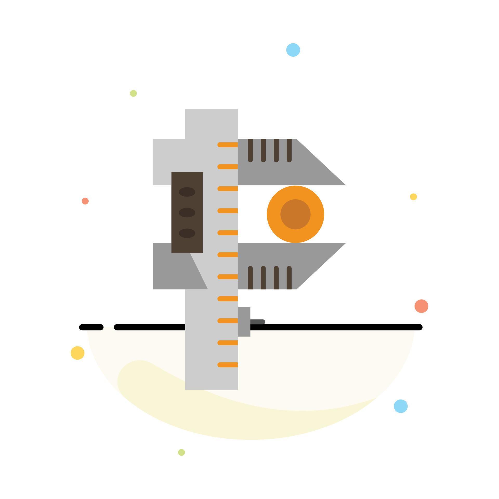 Measuring Accuracy Measure Small Tiny Abstract Flat Color Icon Template 13309886 Vector Art At