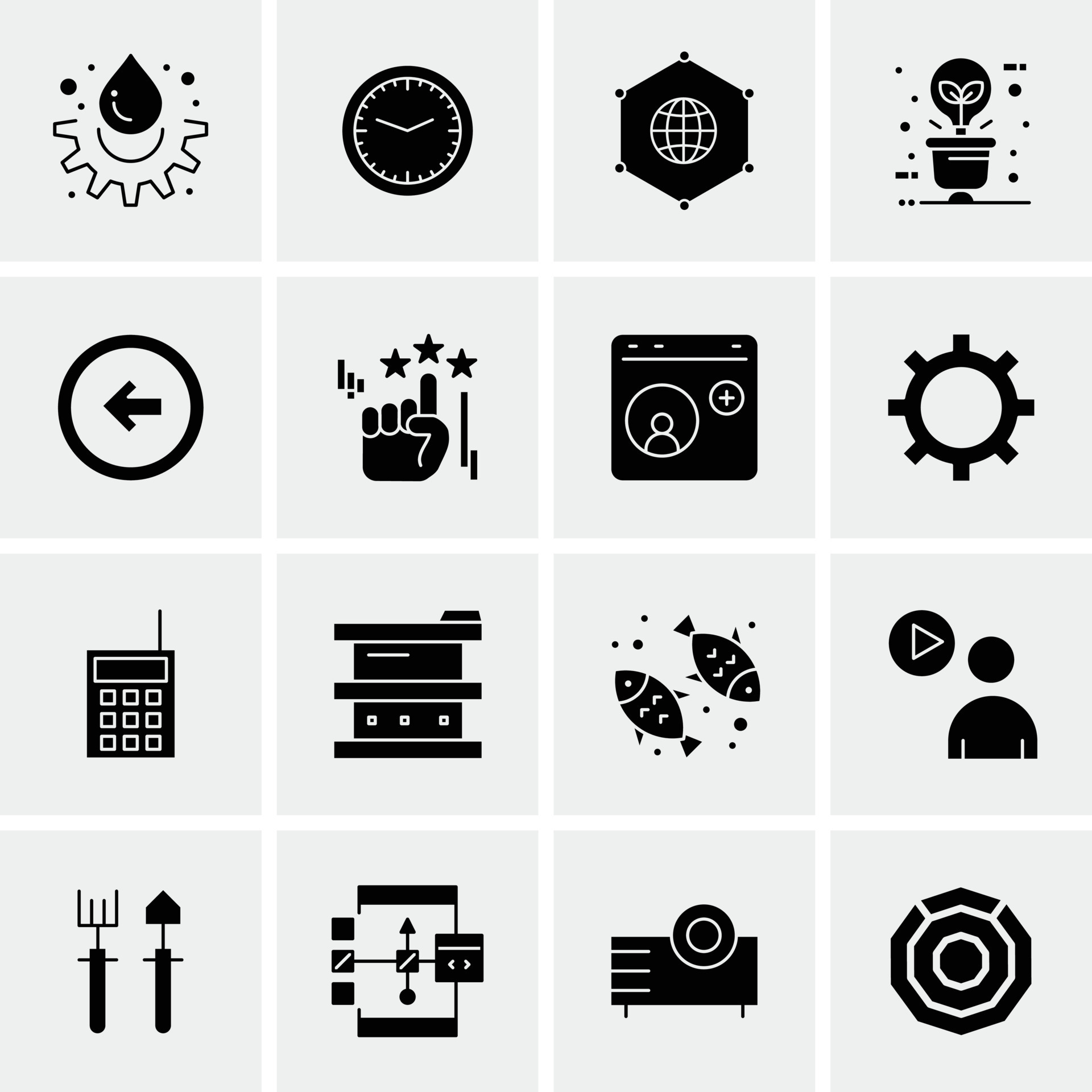 Tech Hardware Chip Computer Connect Abstract Circle Background Flat