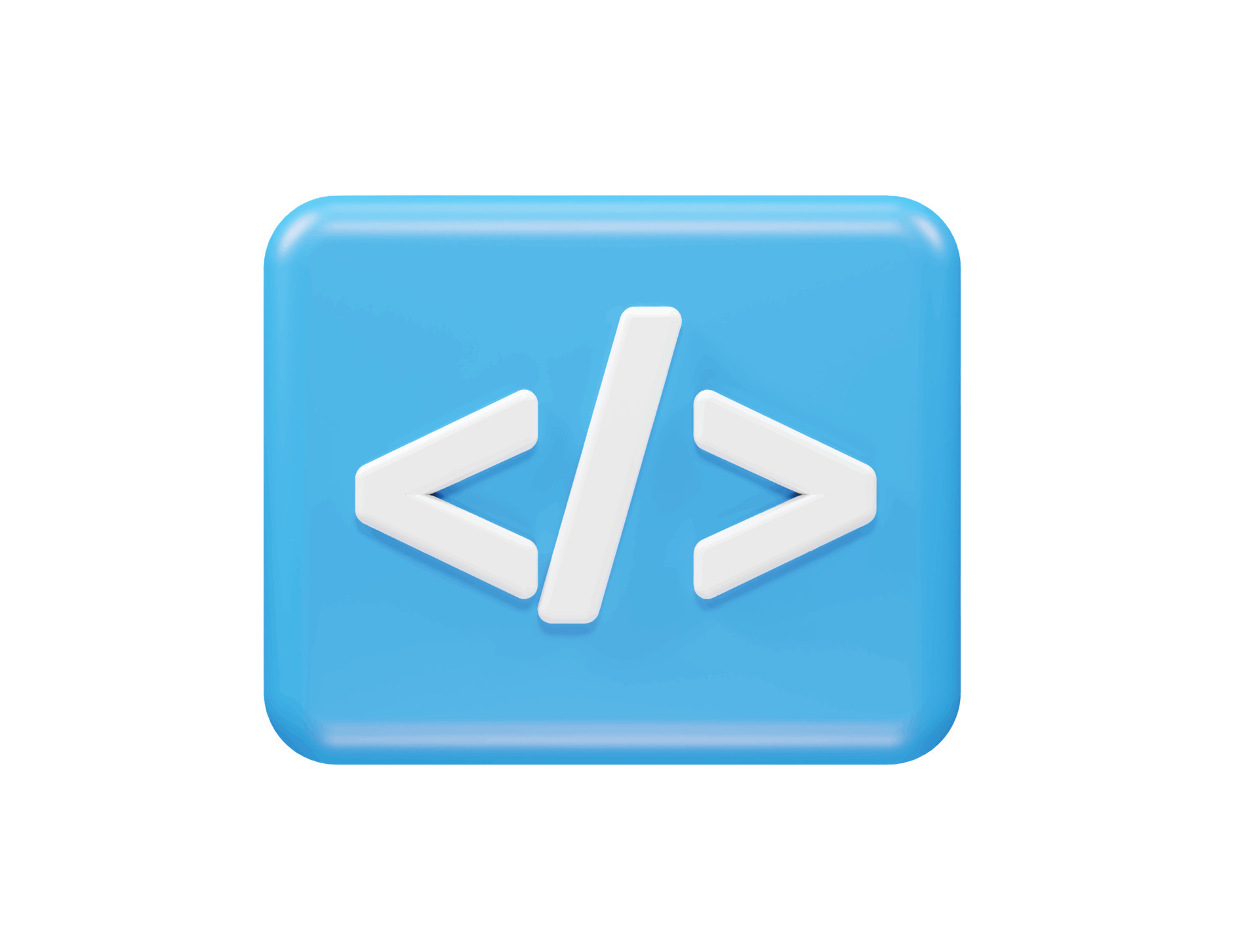 Html icon 3d rendering illustration 13313399 Vector Art at Vecteezy