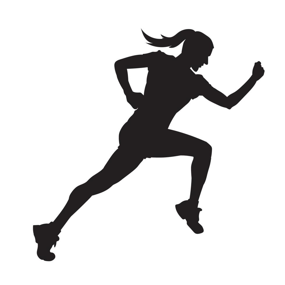 Girl Sprinter Silhouette