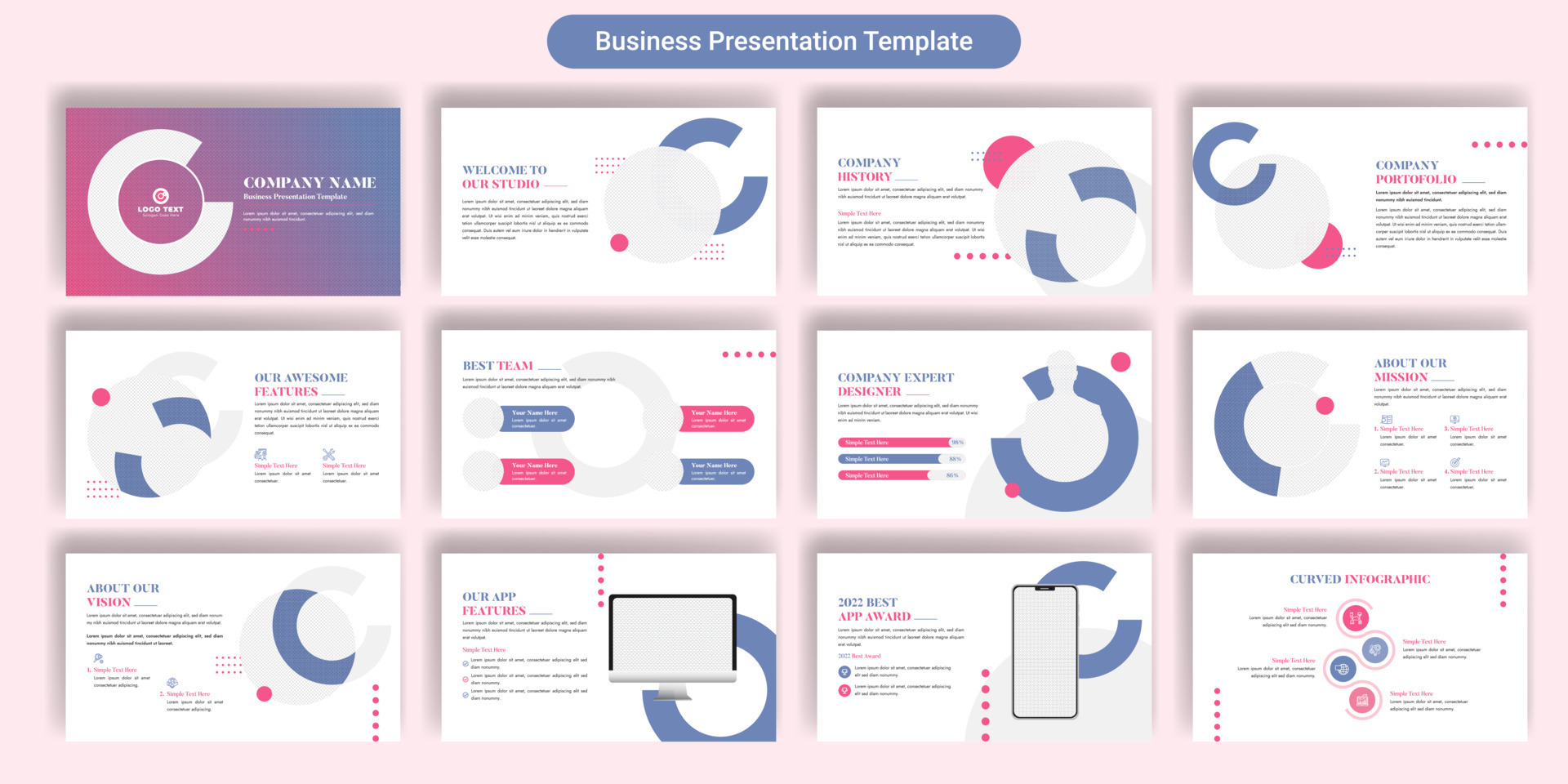 Corporate business presentation slide template 13319403 Vector Art at ... Corporate business presentation slide template 13319403 Vector Art at ...