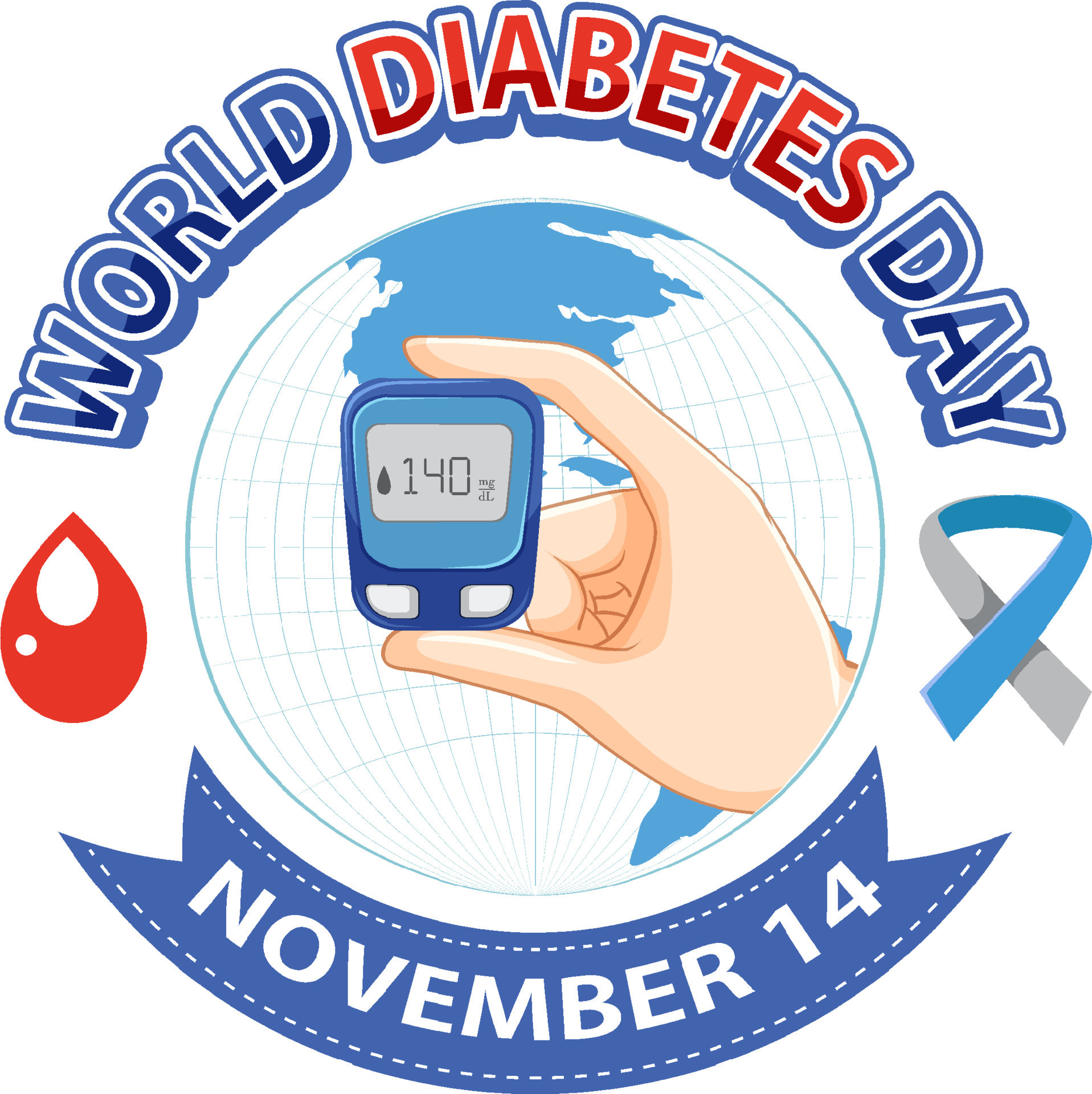 World Diabetes Day Logo Design 13321042 Vector Art at Vecteezy World Diabetes Day Logo Design 13321042 Vector Art at Vecteezy