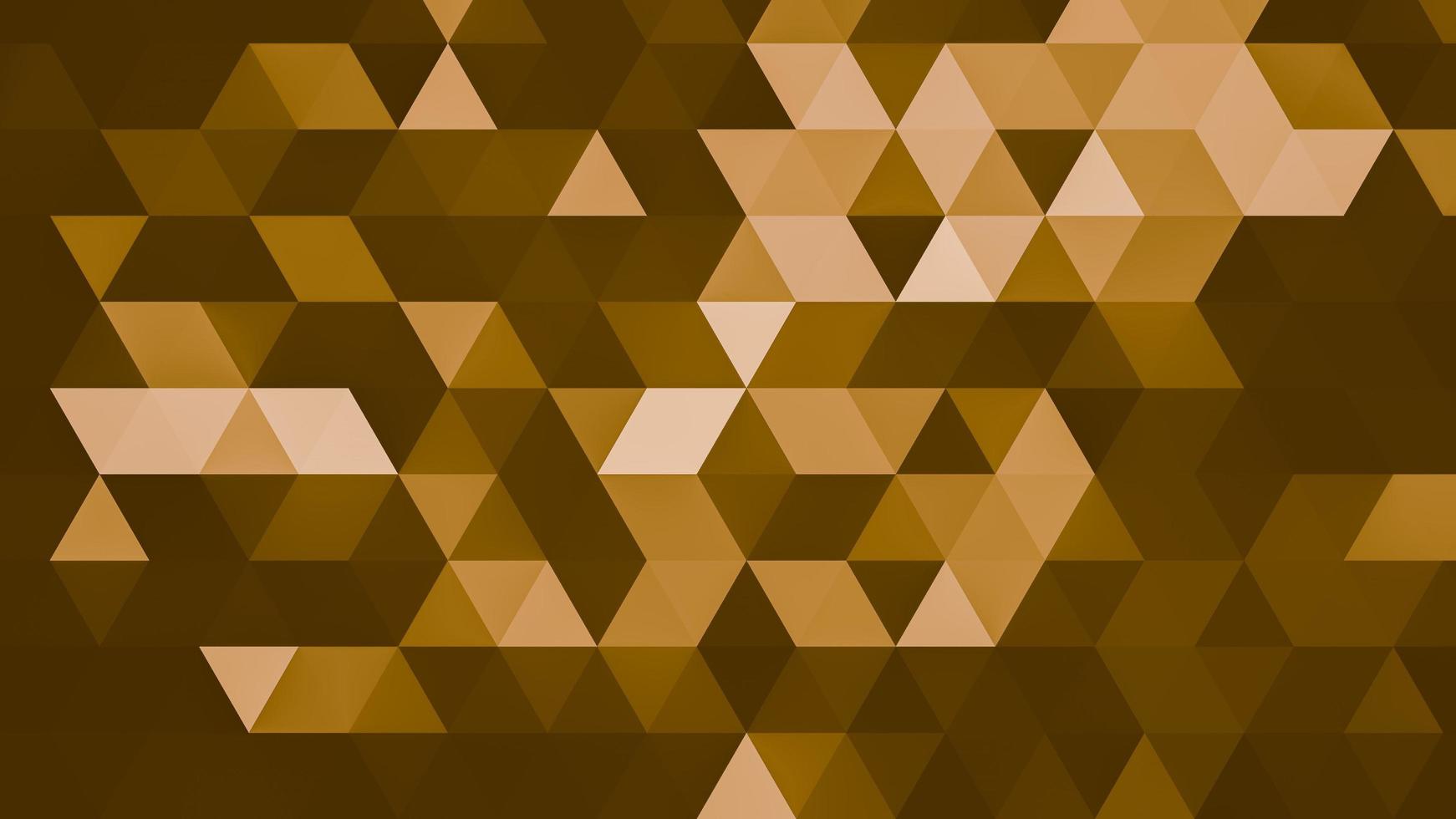 Gold Polygonal Pattern Abstract Geometric Background Triangular Mosaic