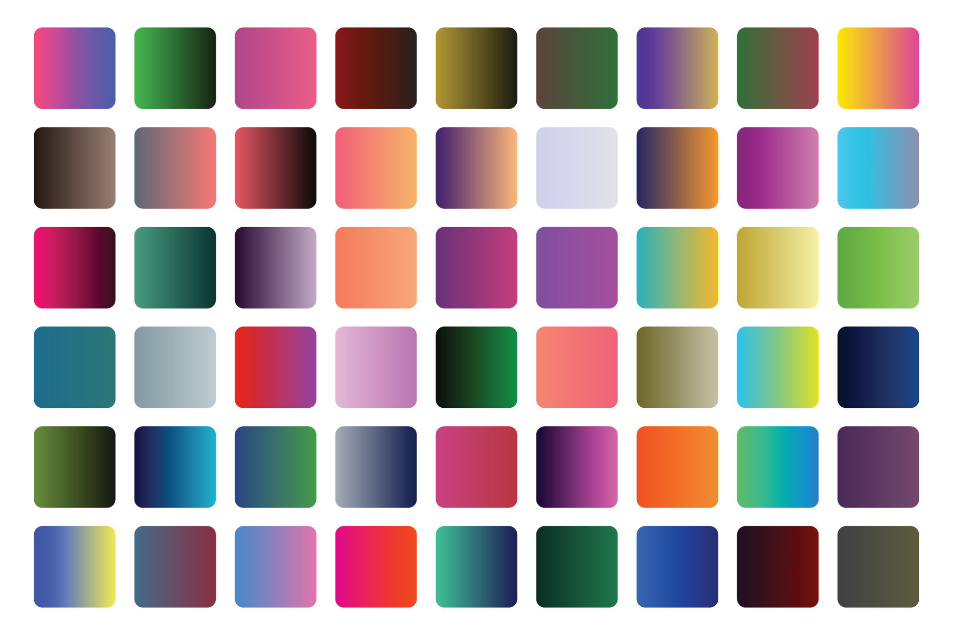 Multi color Vector Gradient Set 13323227 Vector Art at Vecteezy