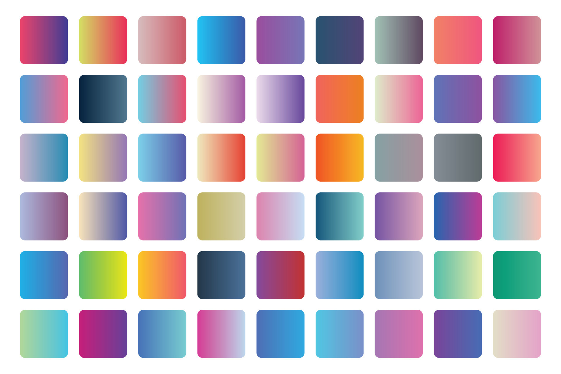 Multi color Vector Gradient Set 13323230 Vector Art at Vecteezy