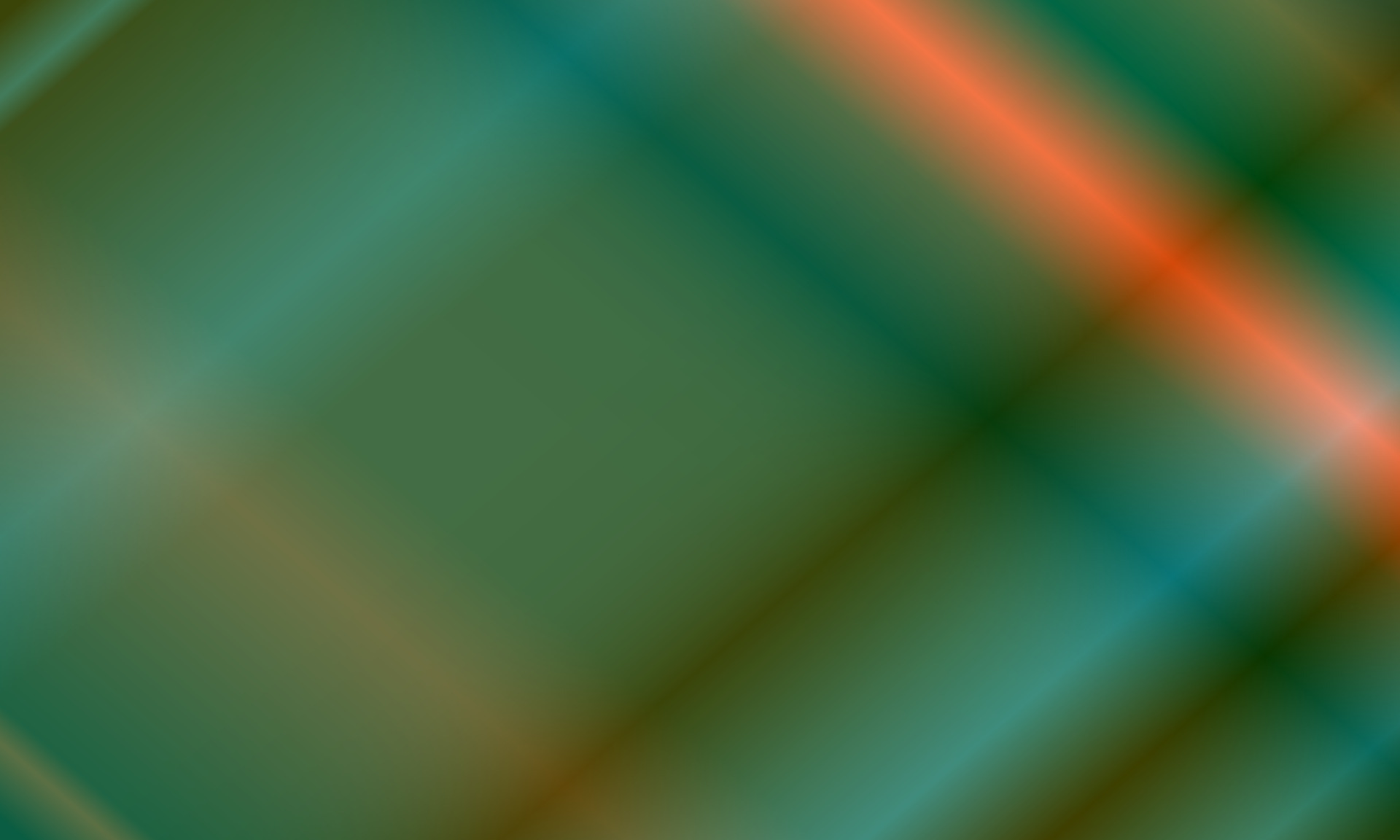 Orange And Dark Green Abstract Background With Neon Light Pattern Glossy Gradient Blur