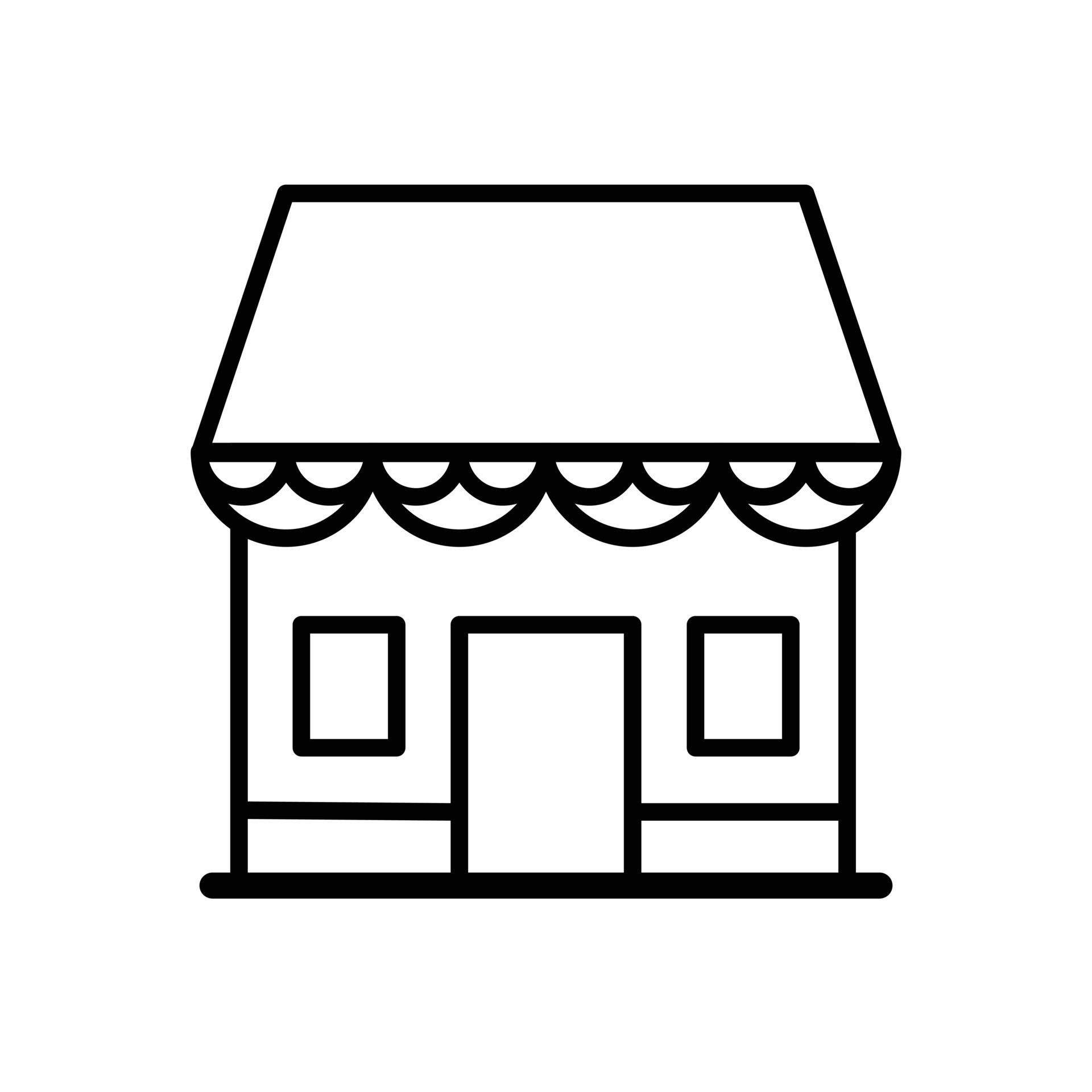 logo icon of a shop, kiosk or merchant booth. Trading property symbol ... logo icon of a shop, kiosk or merchant booth. Trading property symbol ...