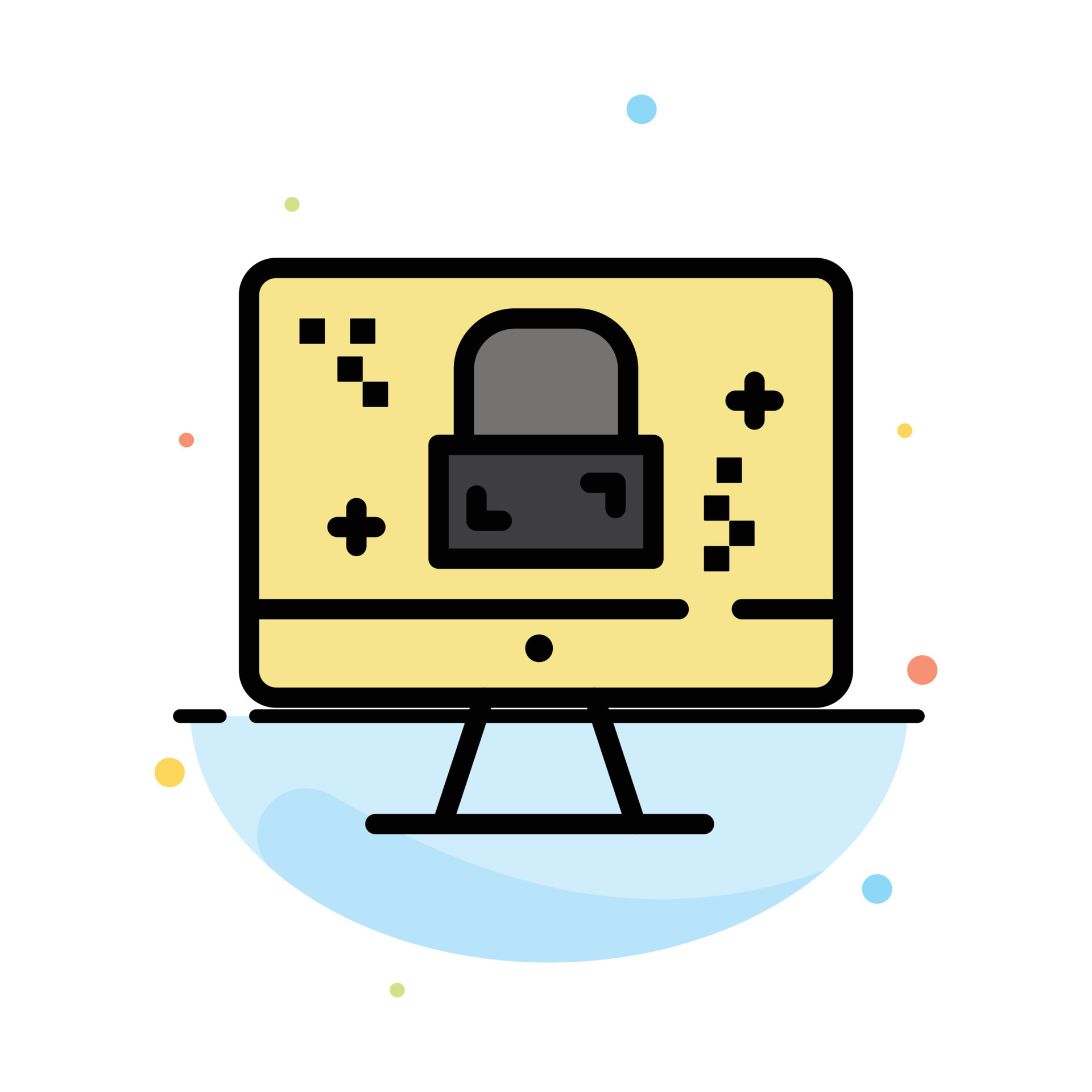 Dmca Protection Monitor Screen Lock Abstract Flat Color Icon Template ... Dmca Protection Monitor Screen Lock Abstract Flat Color Icon Template ...
