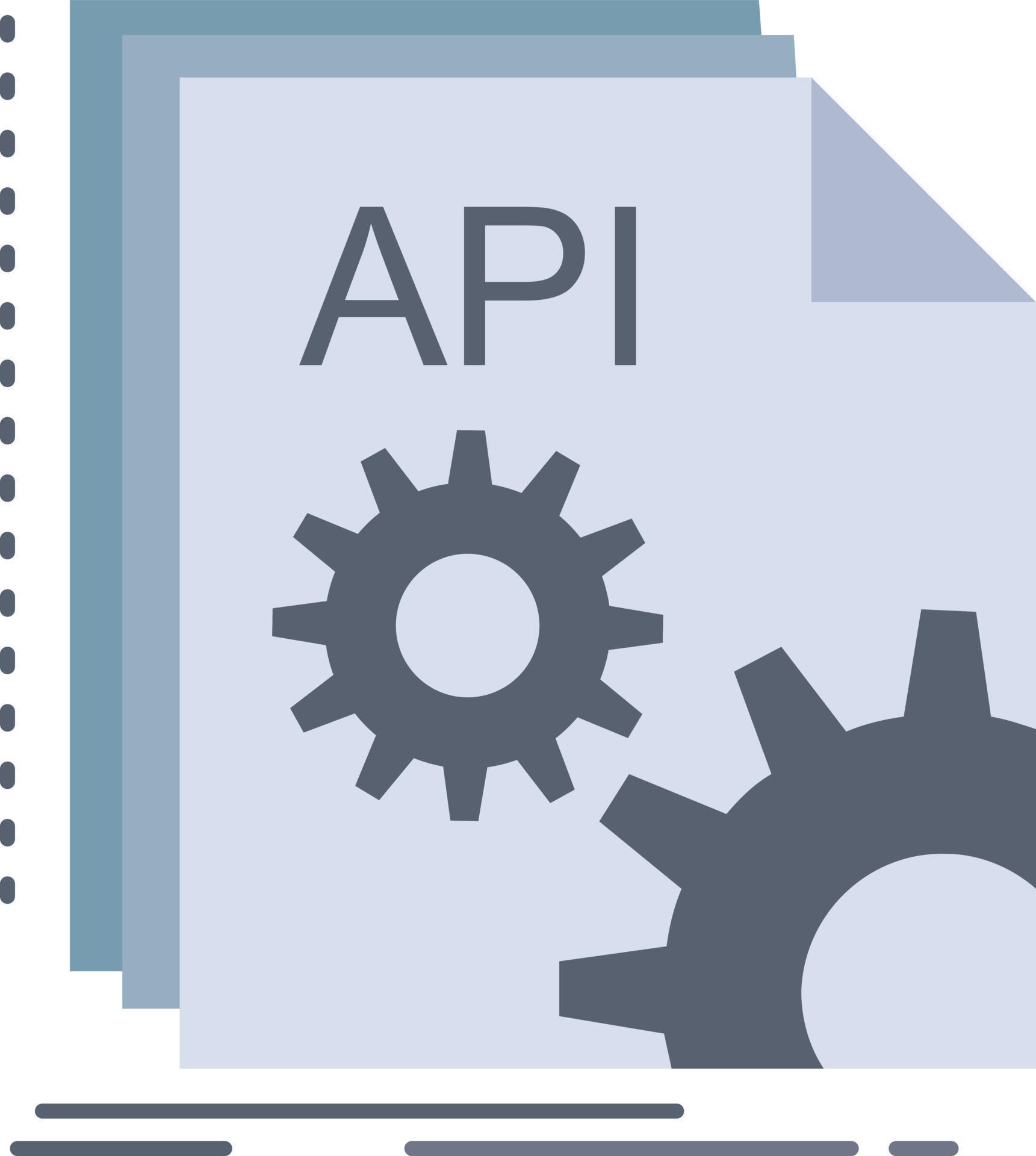 Api App Coding Developer Software Flat Color Icon Vector 13326036