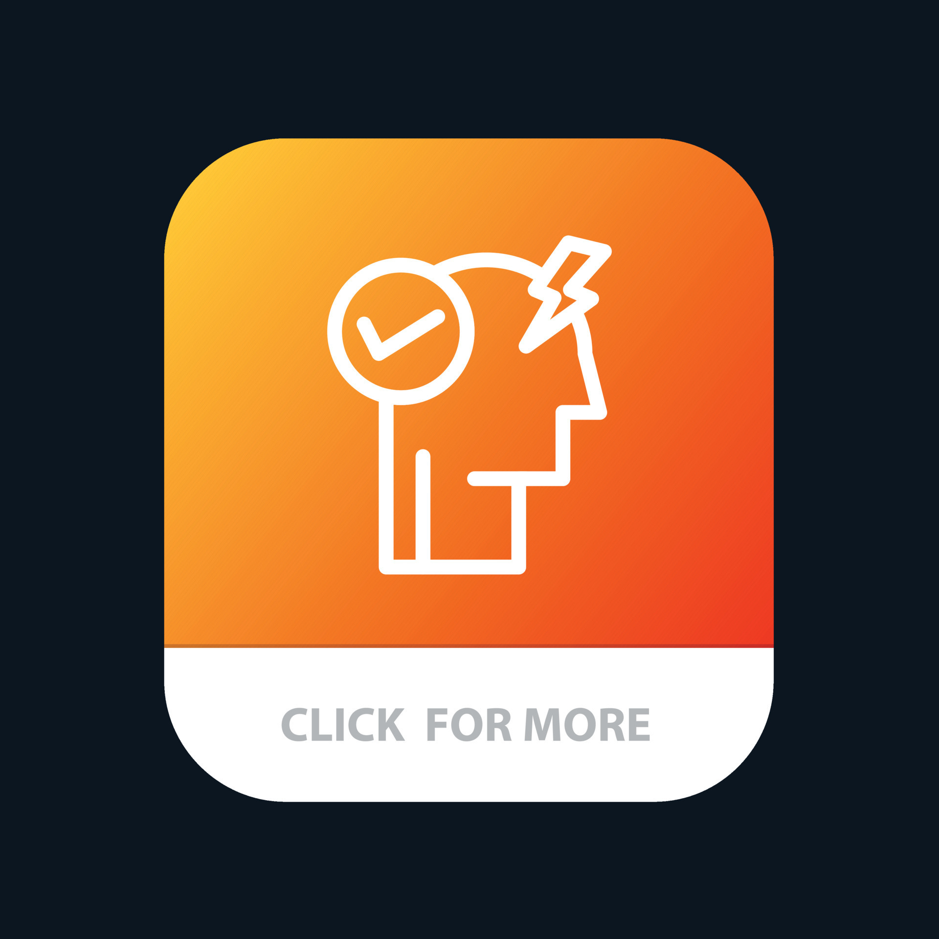 Brain Mind Power Power Mode Activate Mobile App Button Android And Ios