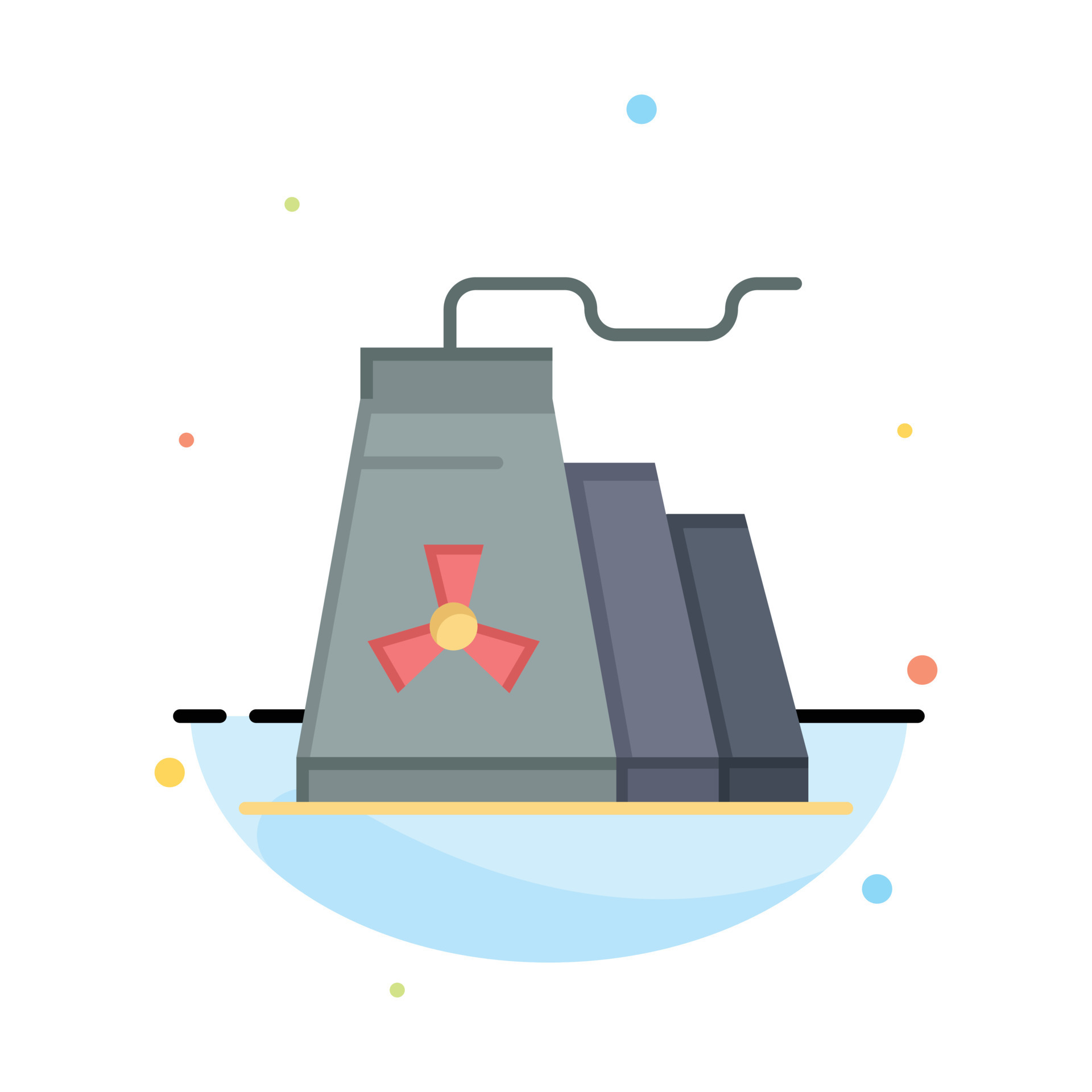 Building Construction Factory Industry Abstract Flat Color Icon Template 13326925 Vector Art At