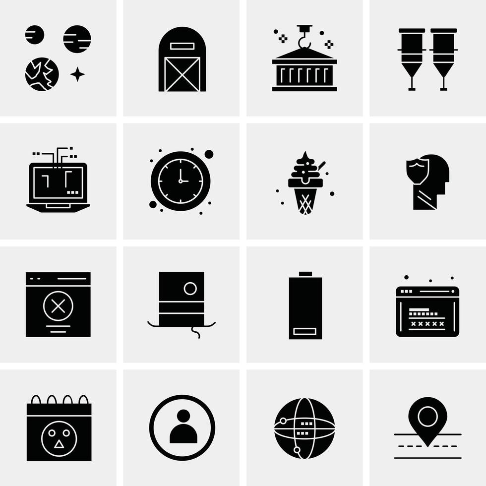 Set of 100 Business Solid Glyph icons 13327127 Vector Art at Vecteezy