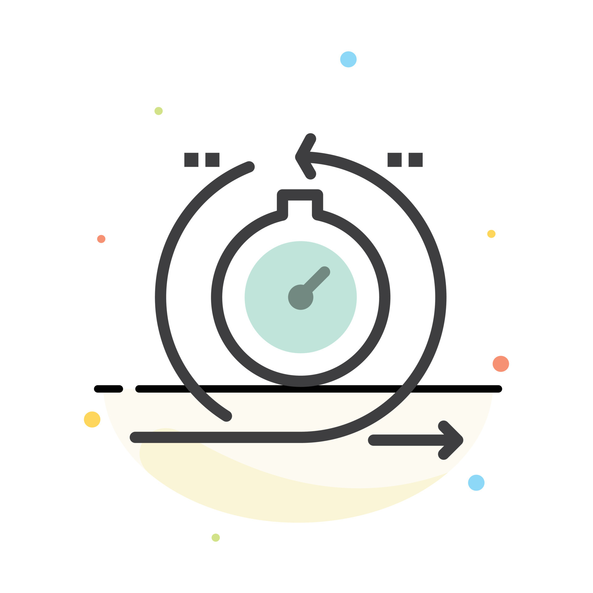 Agile Cycle Development Fast Iteration Abstract Flat Color Icon