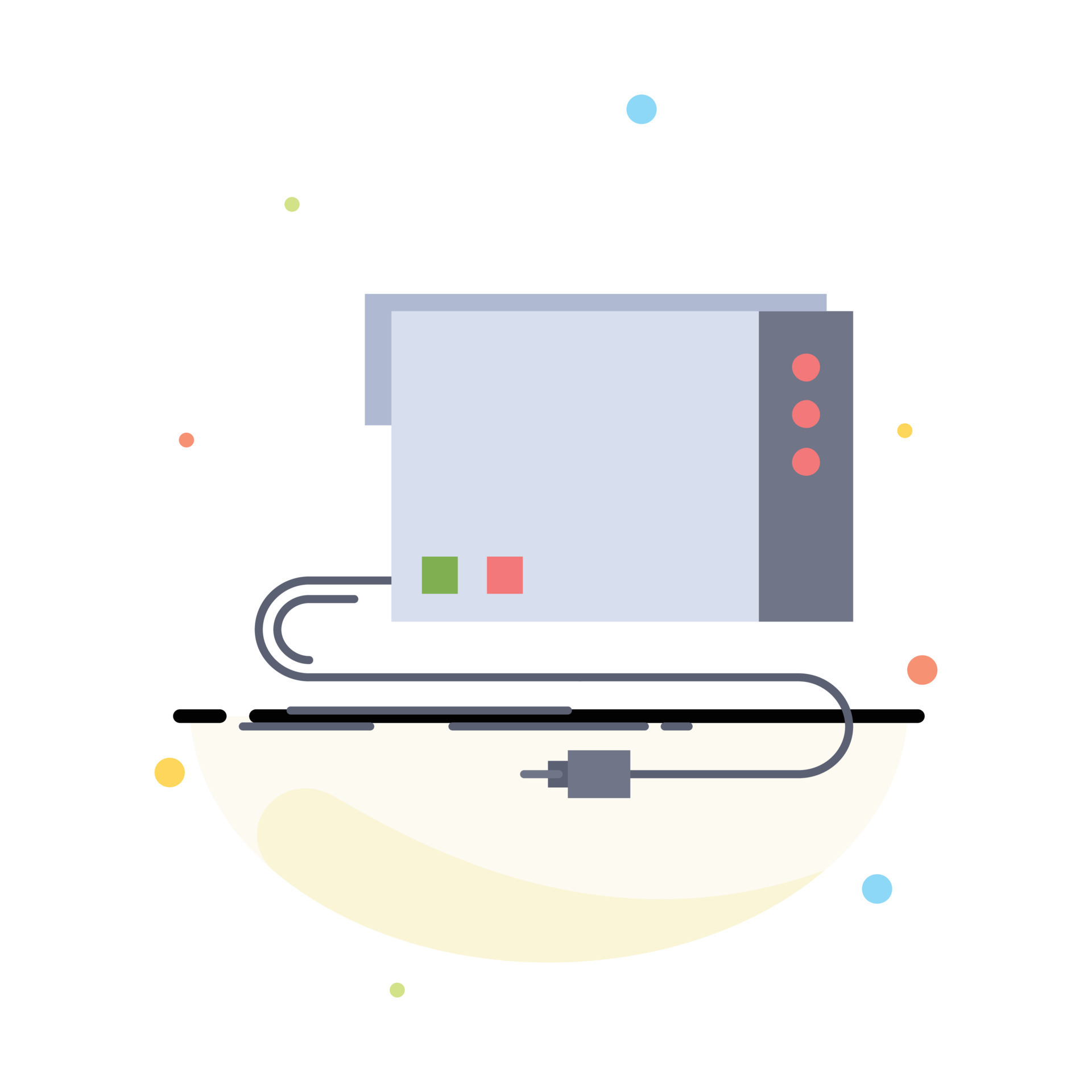Audio Card External Interface Sound Flat Color Icon Vector 13327919
