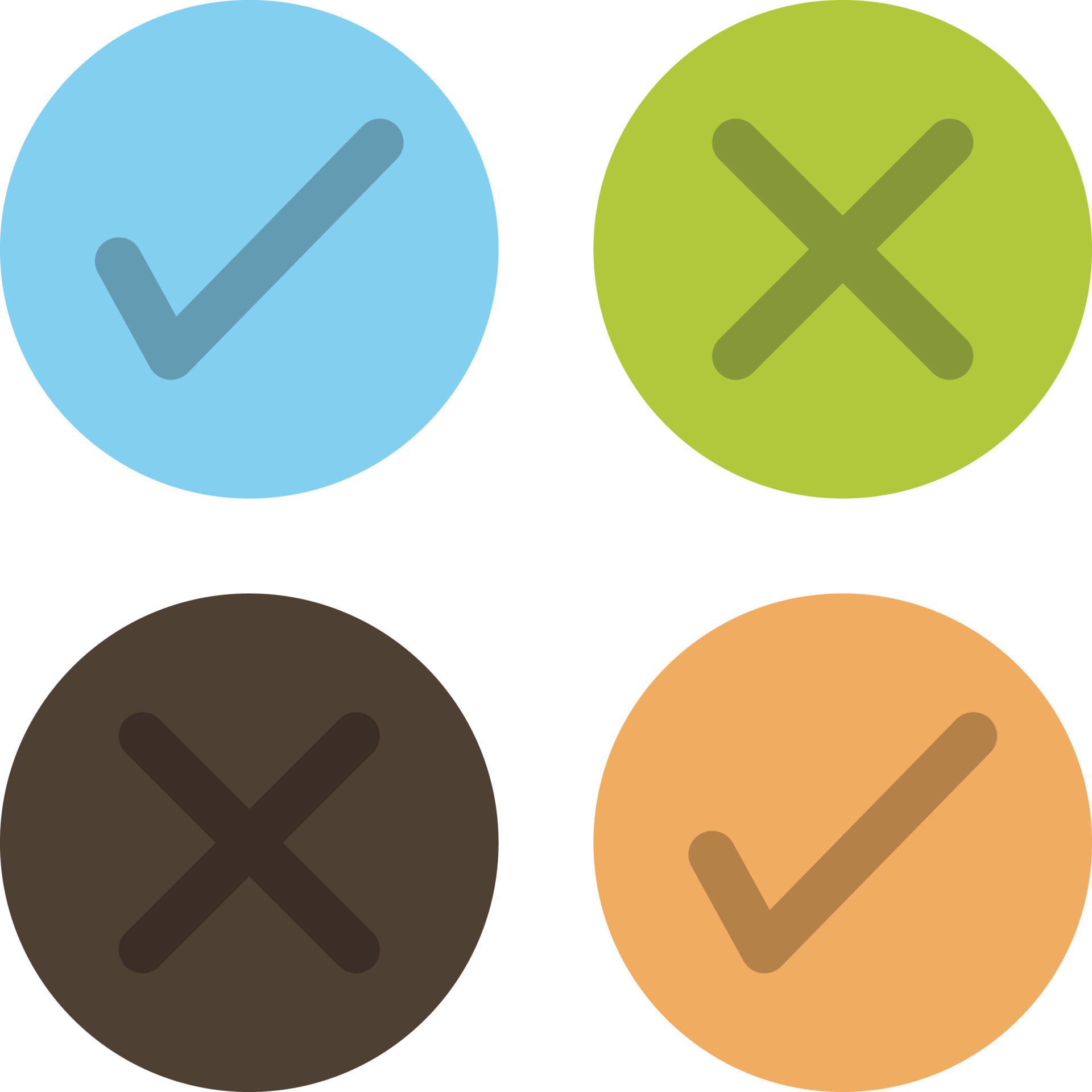 Creative Cross Design Tick Flat Color Icon Vector Icon Banner Template 13328081 Vector Art At