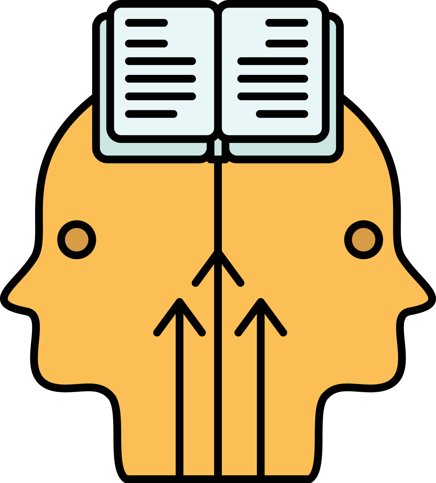 Mind Reading Programming Man Flat Color Icon Vector Icon Banner
