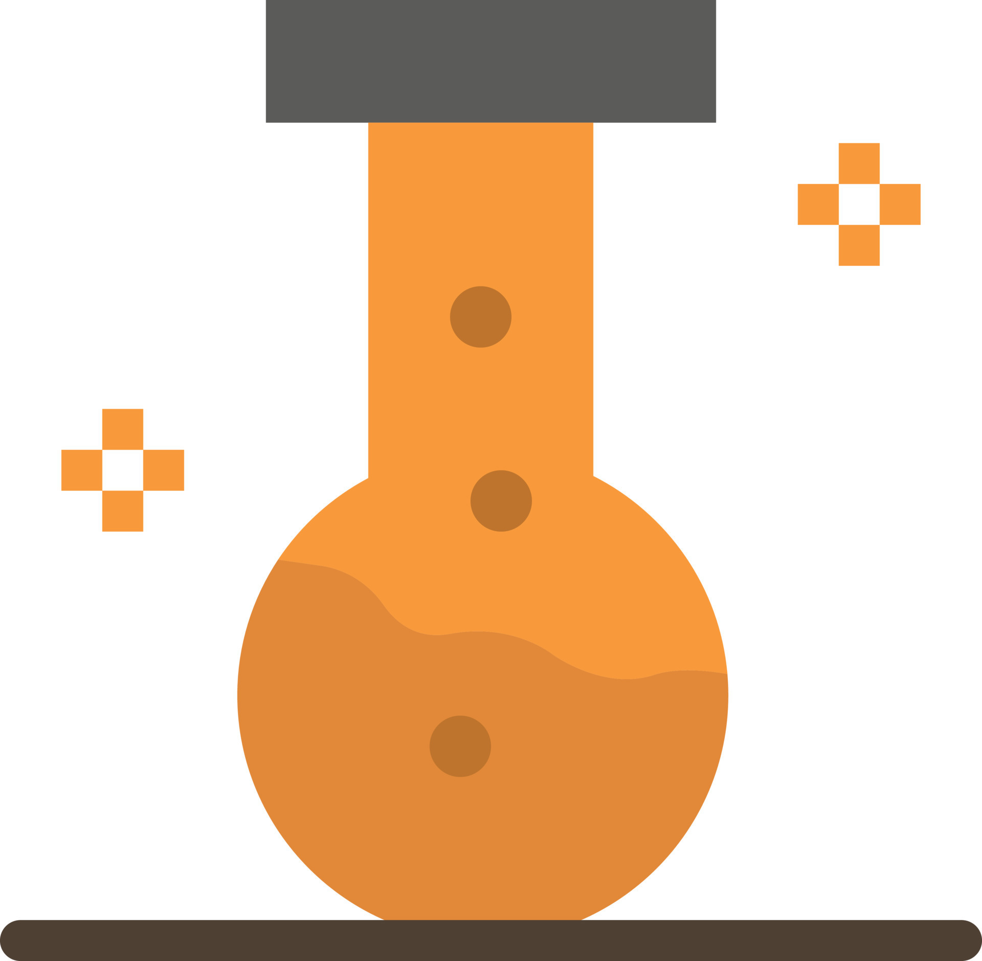 Chemical Lab Laboratory Flat Color Icon Vector Icon Banner Template