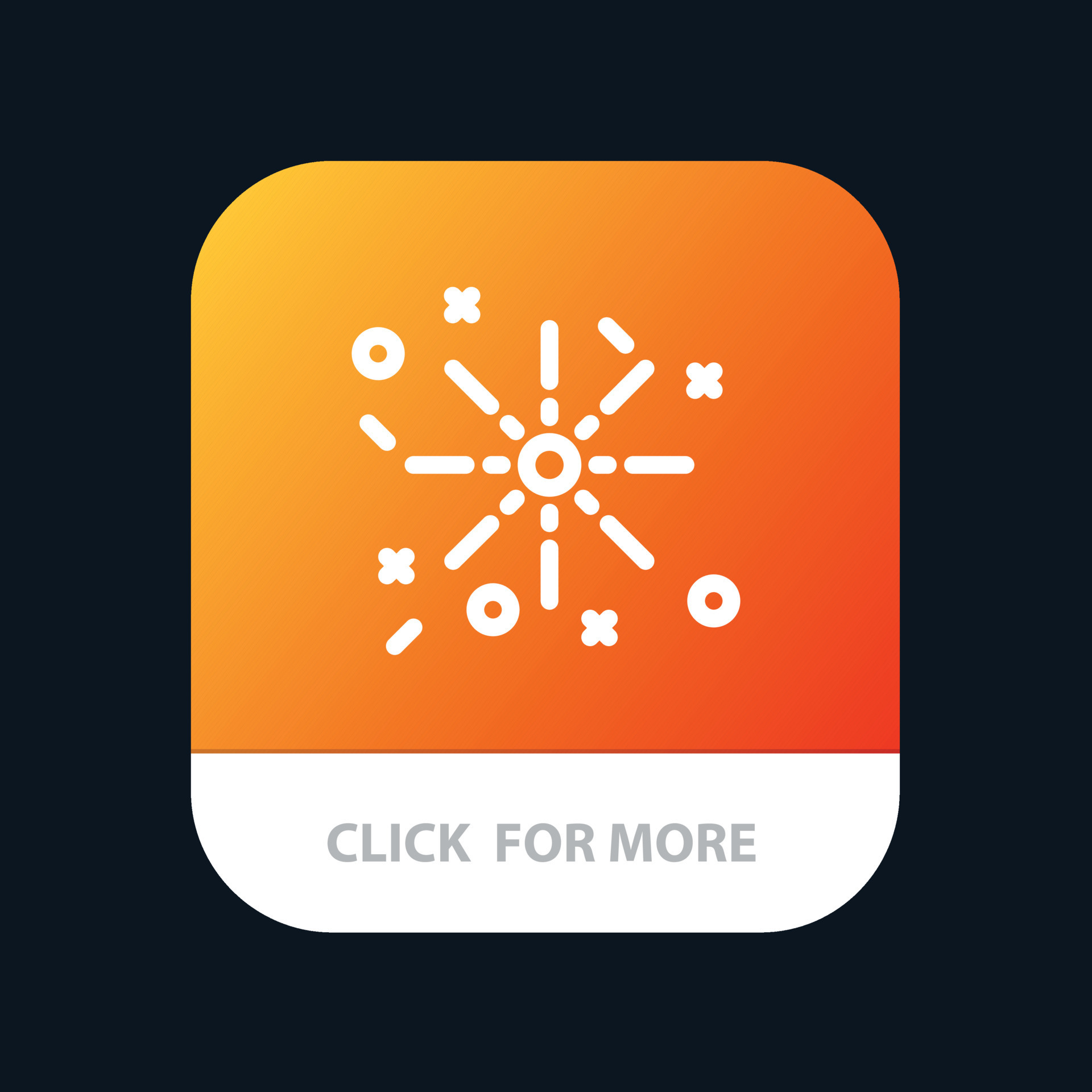 Fire Holiday Easter Mobile App Button Android And Ios Line Version 13328511 Vector Art At Vecteezy