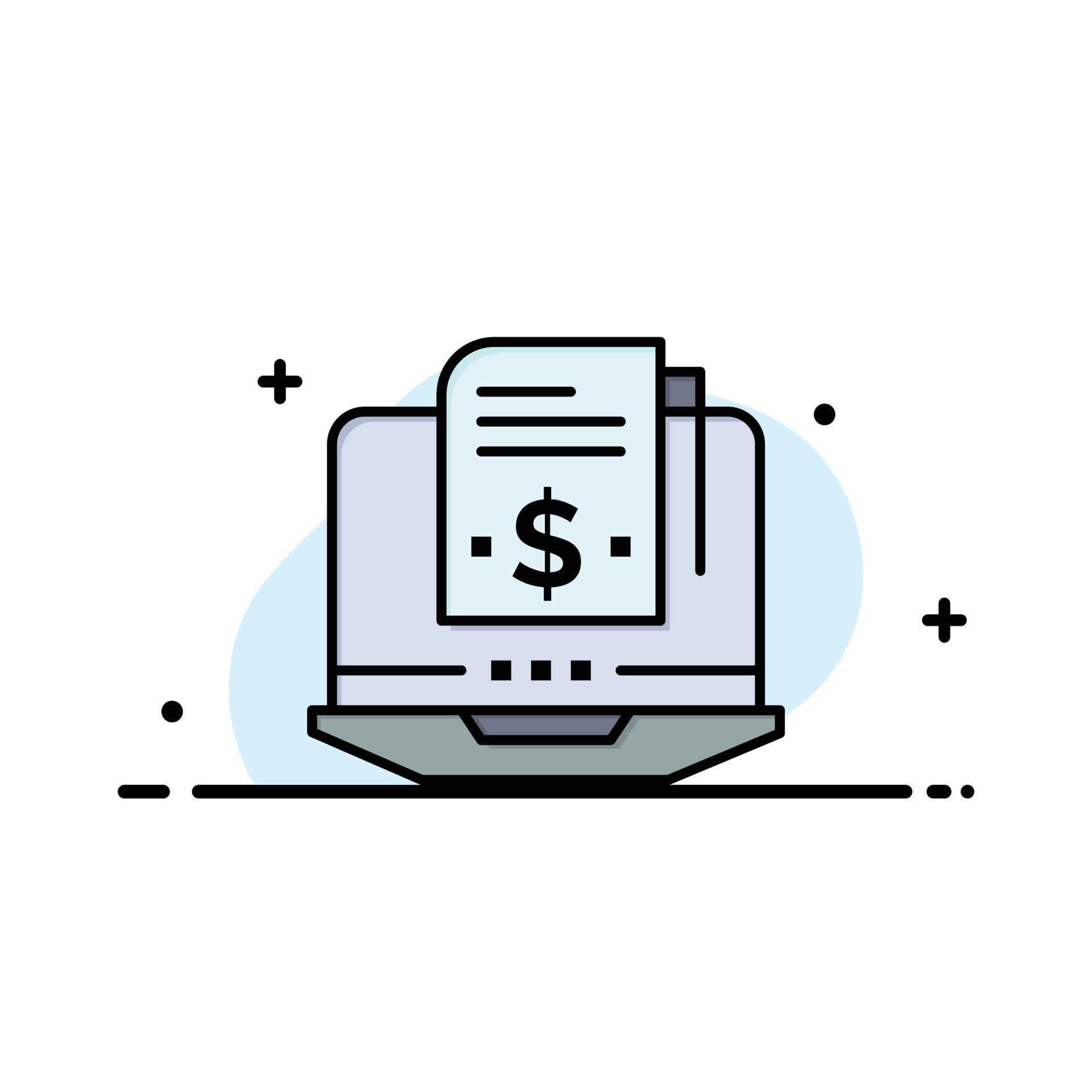 Subscription Model Subscription Model Digital Business Flat Line Filled ...