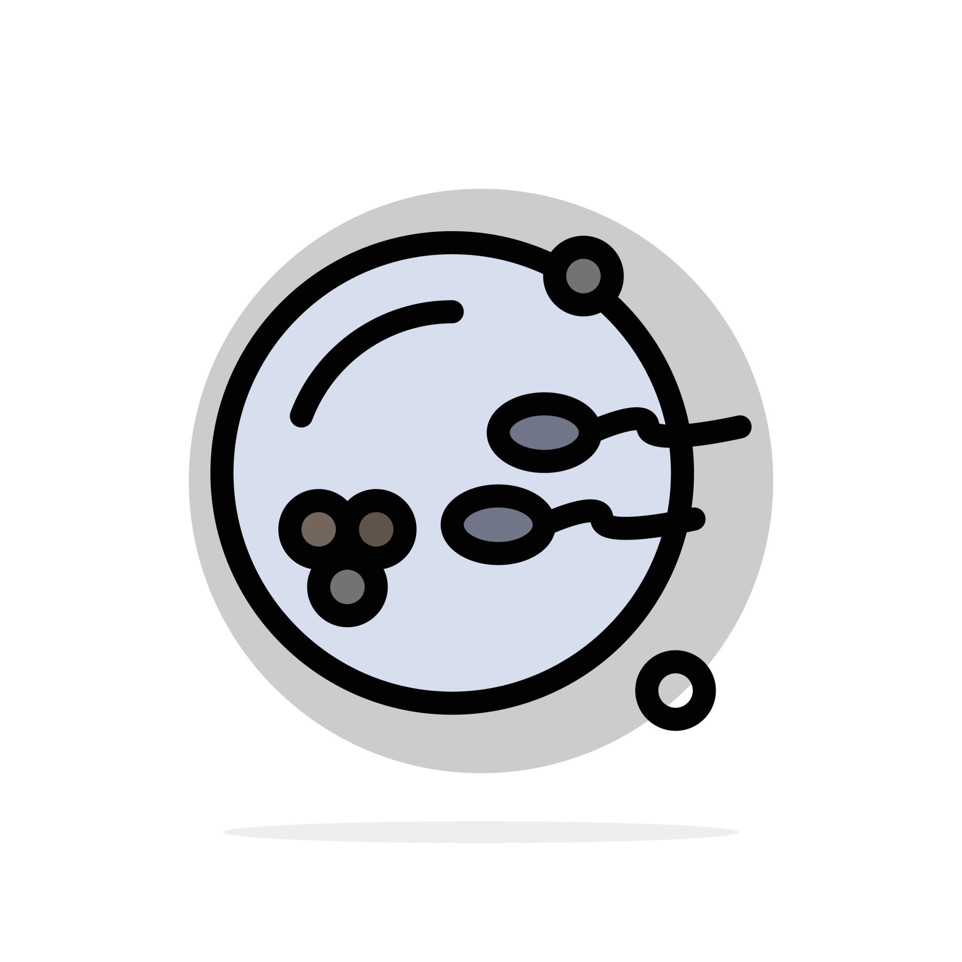 Fertile Procreation Reproduction Sex Abstract Circle Background Flat