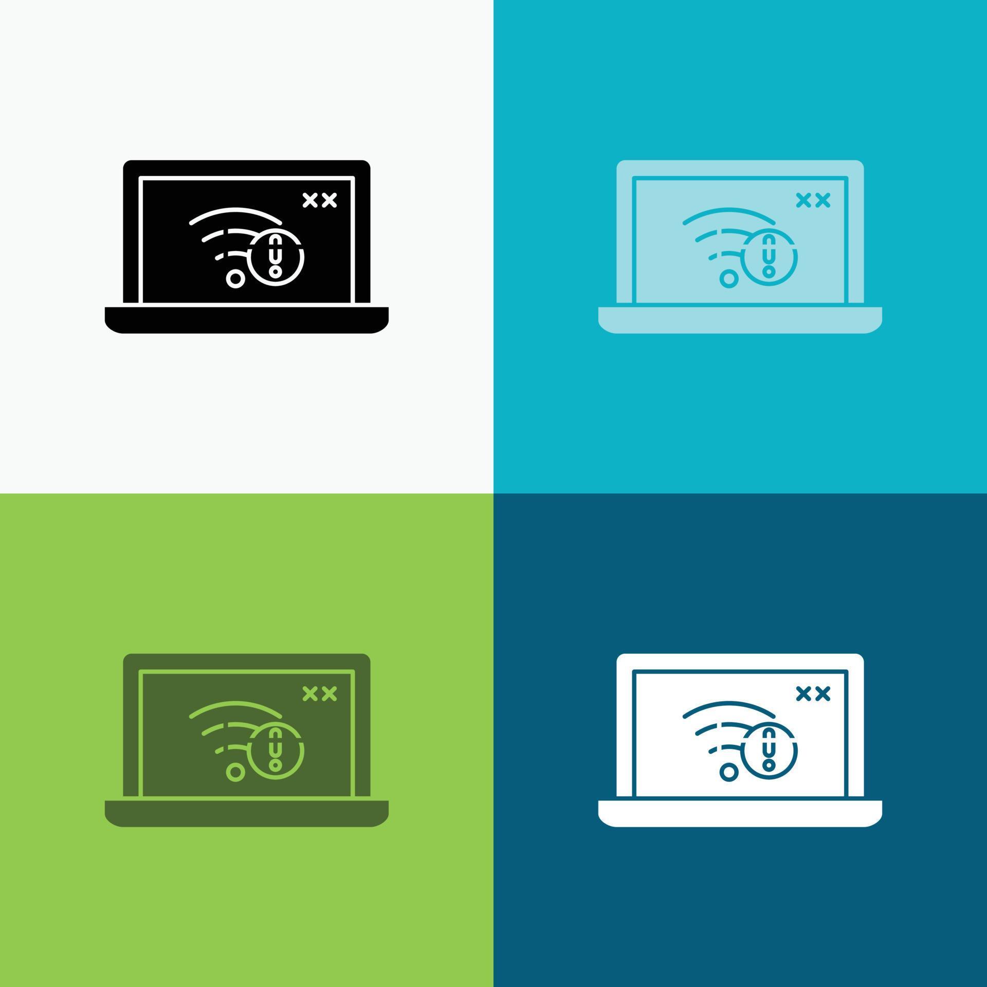 connection. error. internet. lost. internet Icon Over Various ...