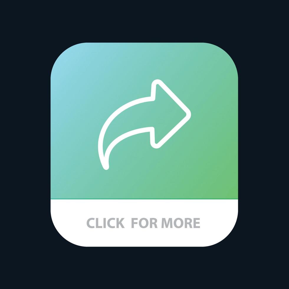 Arrow Direction Right Forward Mobile App Button Android And Ios Line Version 13328891 Vector Art