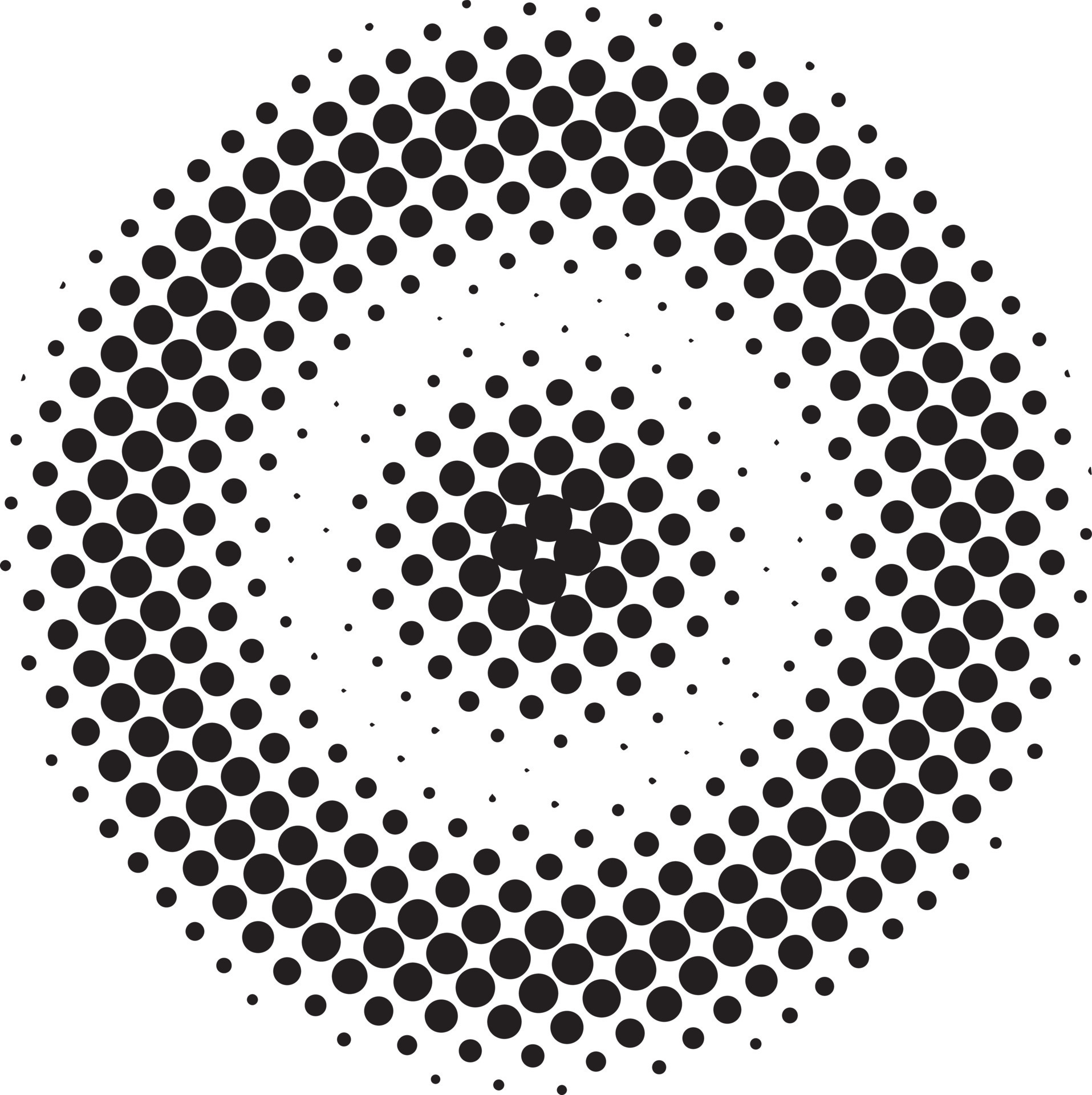 Halftone circular pattern 13332760 Vector Art at Vecteezy